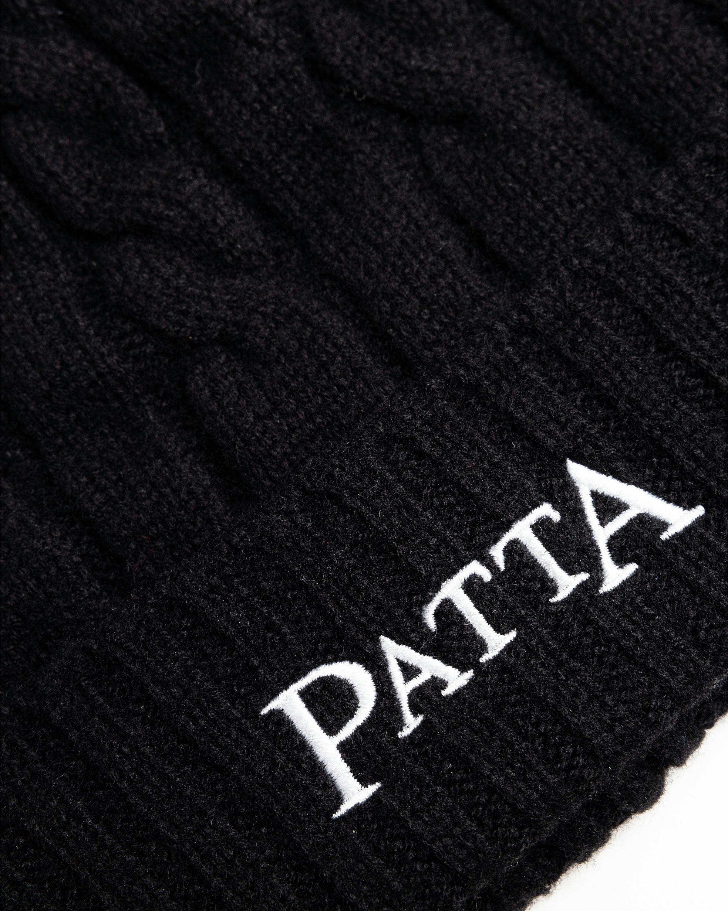 Patta – Cable Knitted Beanie Black | Highsnobiety Shop