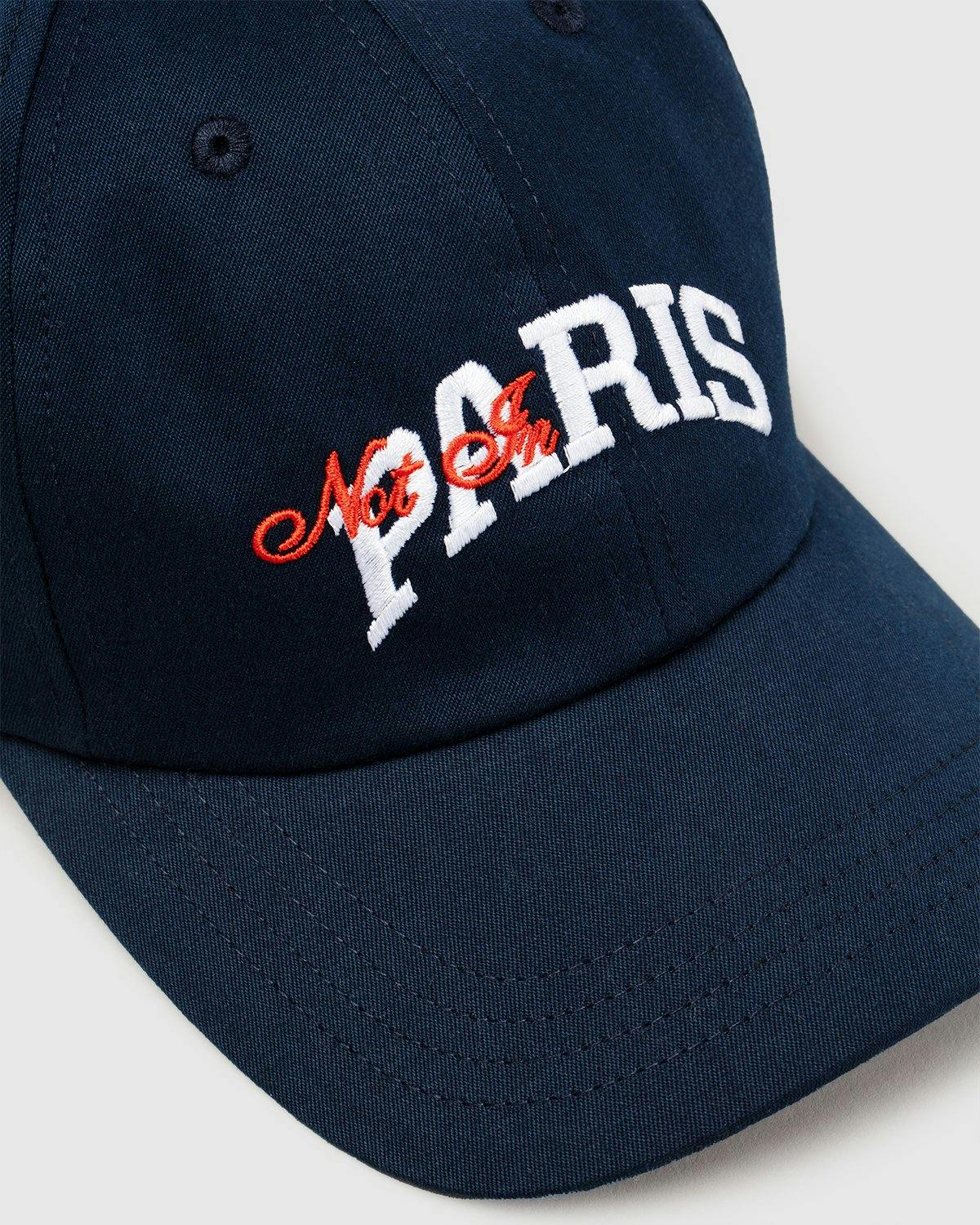 Highsnobiety – Not In Paris College Logo Cap Navy | Highsnobiety Shop