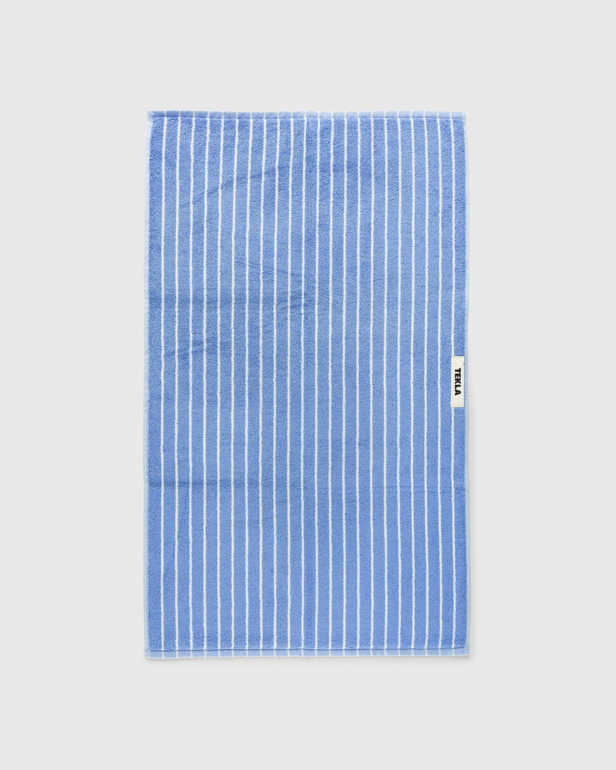 Tekla – Hand Towel Clear Blue Stripes | Highsnobiety Shop