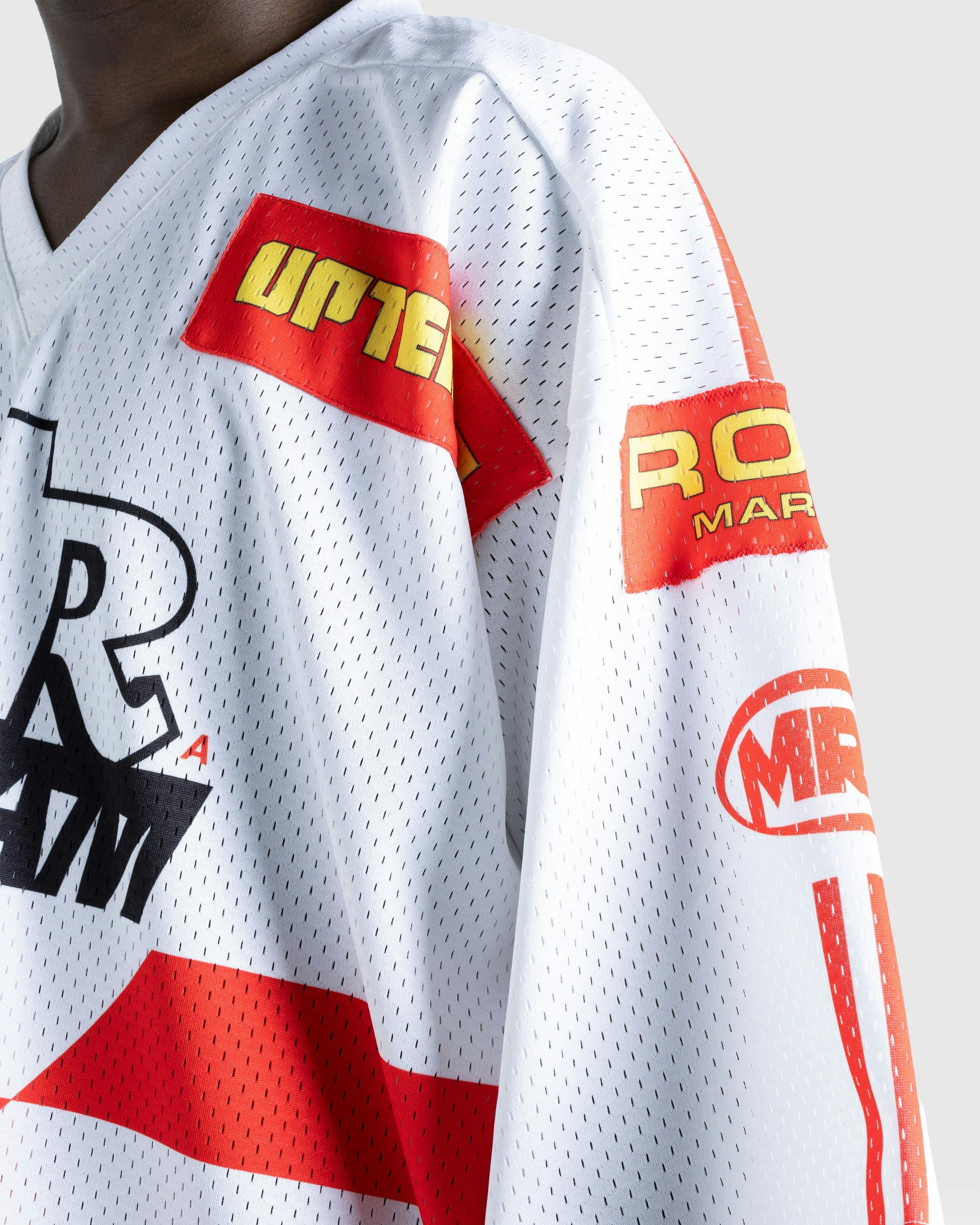 Martine Rose – Oversized Football Top White / Red | Highsnobiety Shop