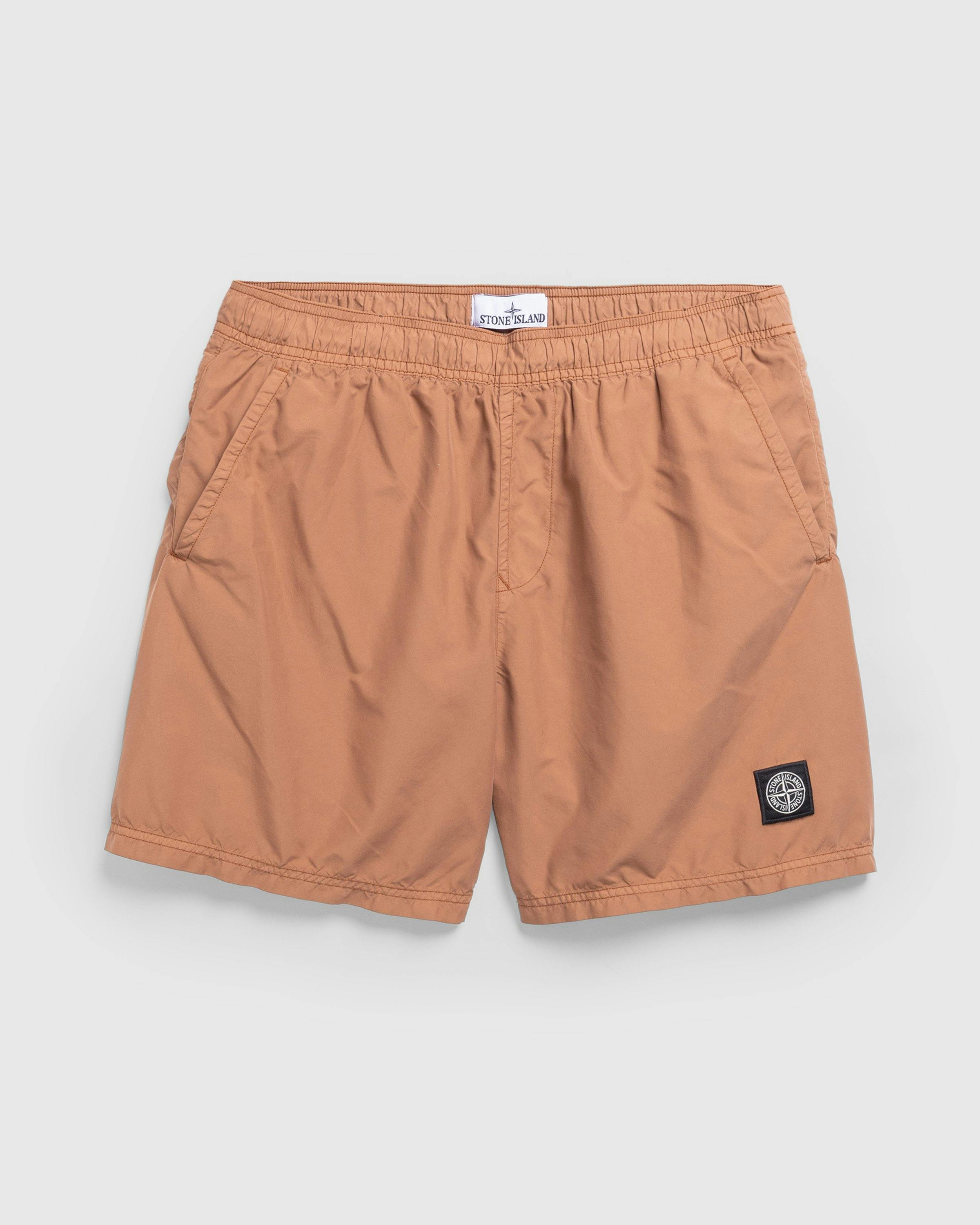 Stone Island – Nylon Metal Swim Shorts Rust | Highsnobiety Shop