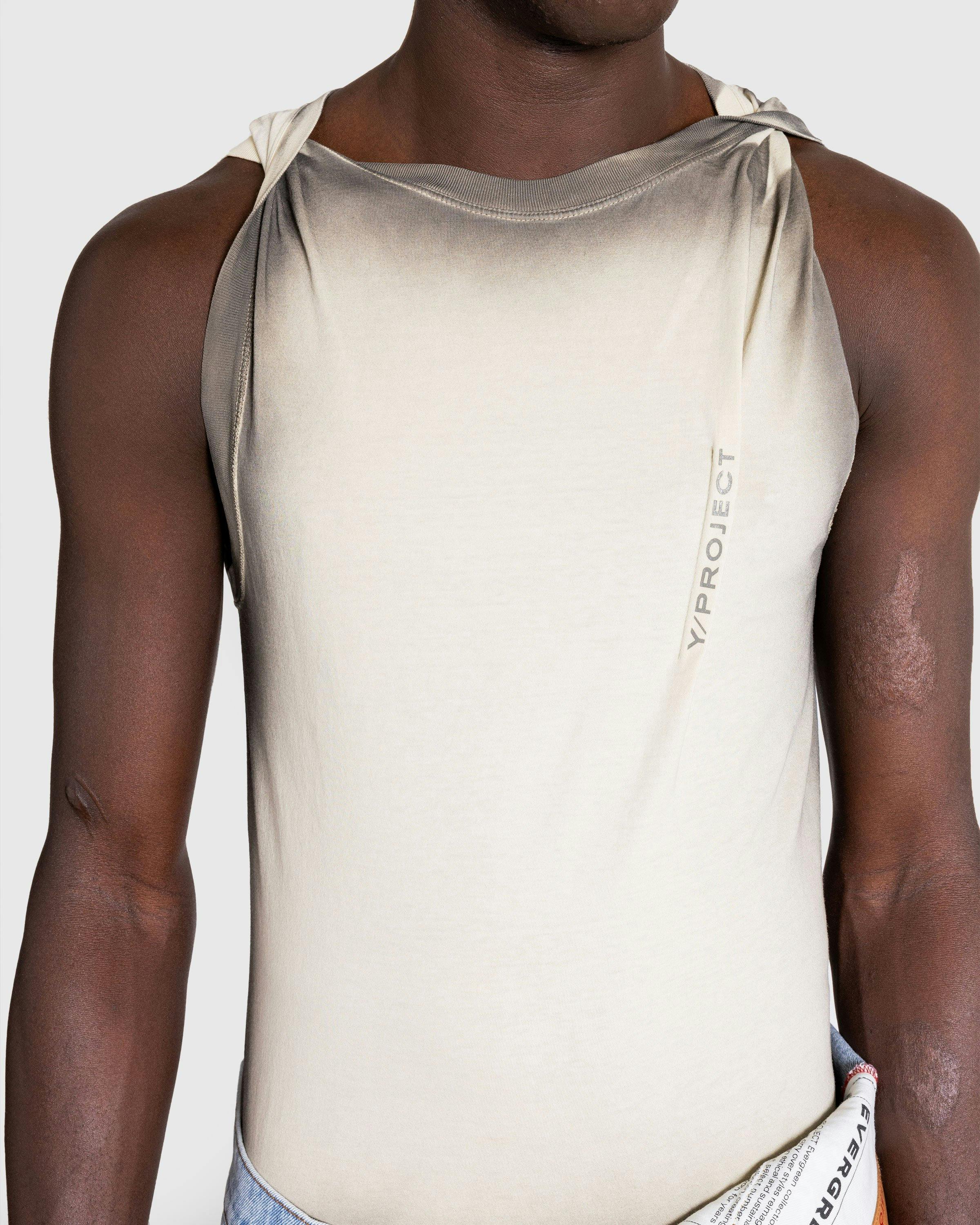 Y/Project – Twisted Shoulder Tank Top Beige Spray | Highsnobiety Shop
