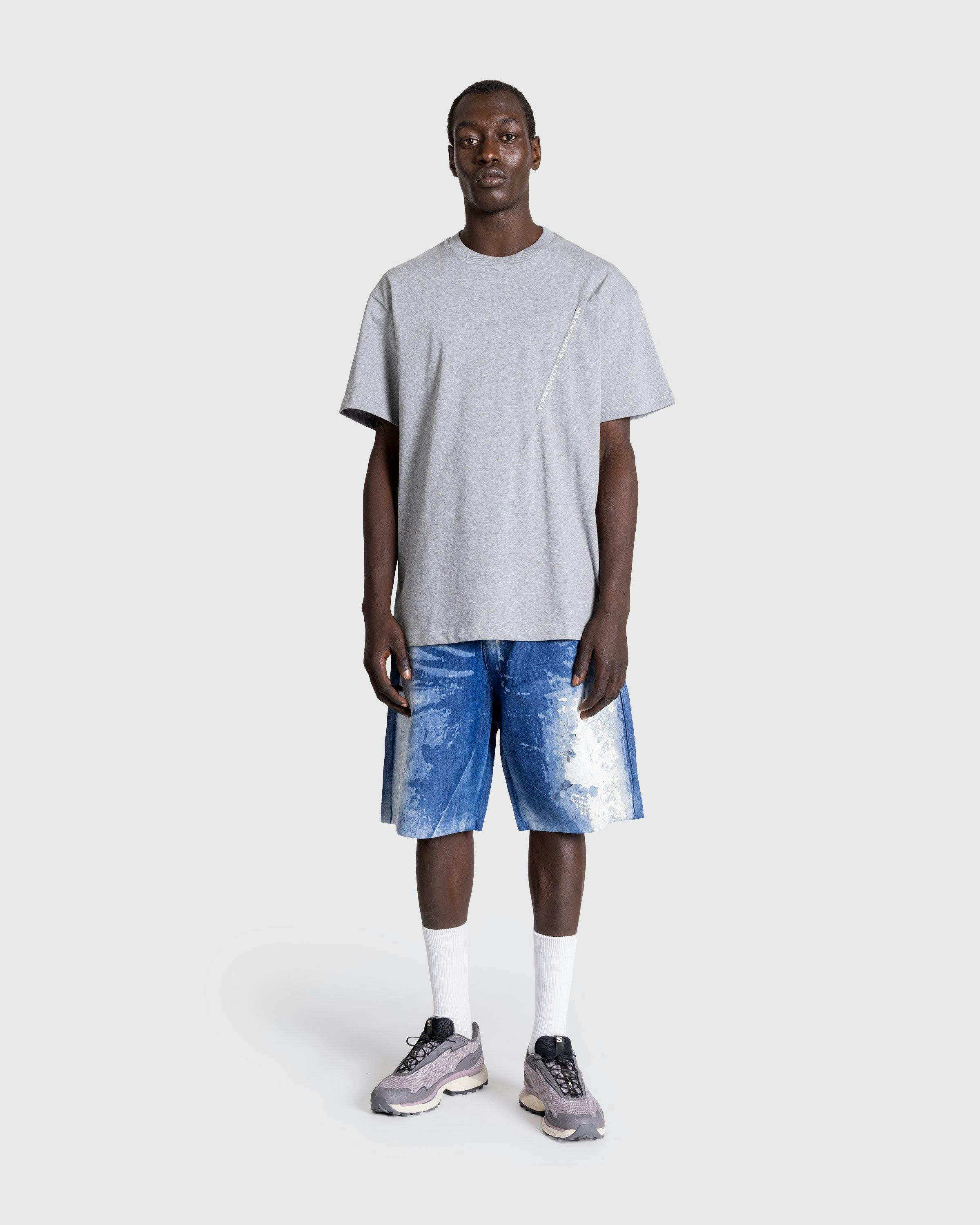 Y/Project – Evergreen Pinched Logo T-Shirt Evergreen Grey Melange ...