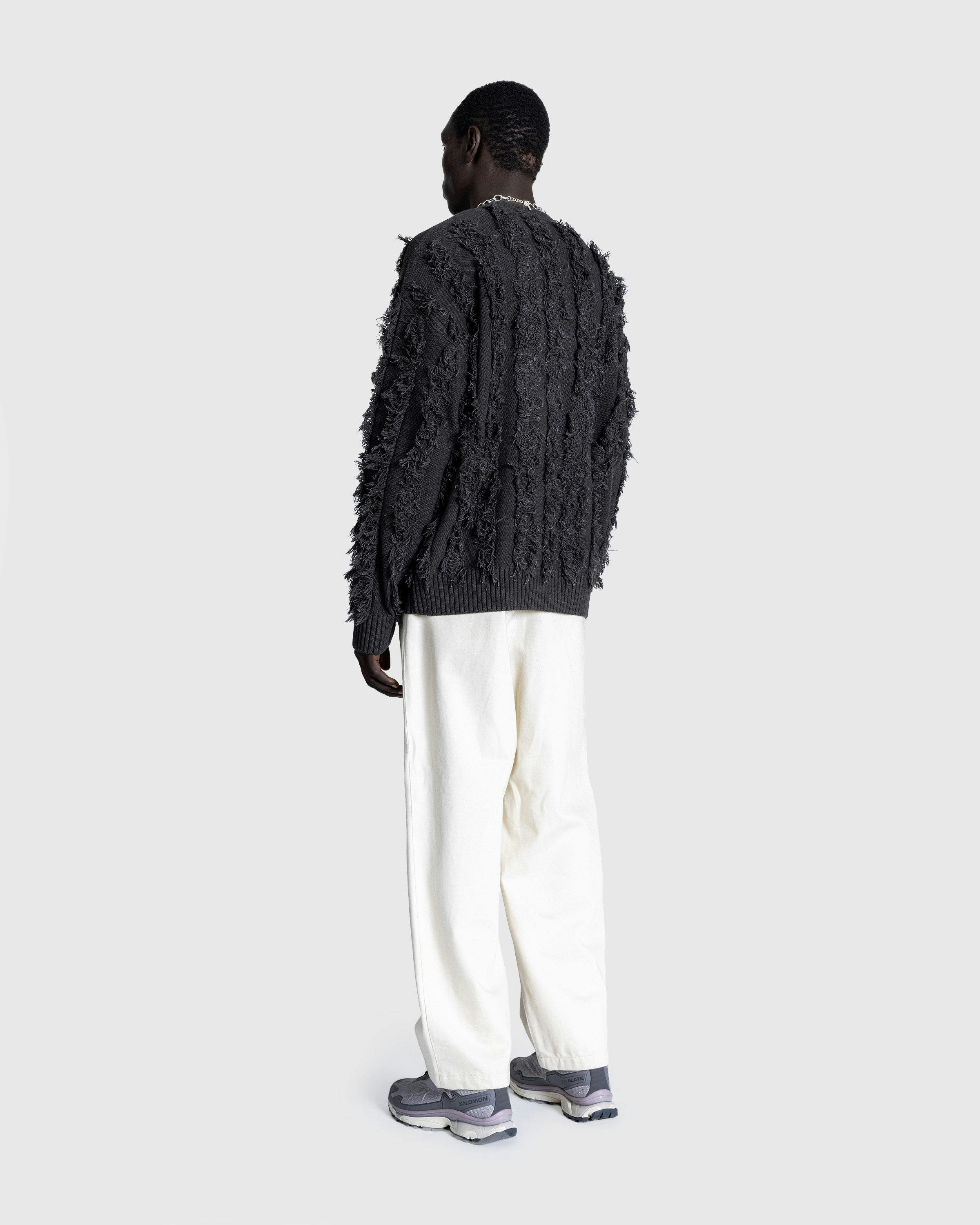 Patta – Fringed Knitted Cardigan Moonless Night | Highsnobiety Shop