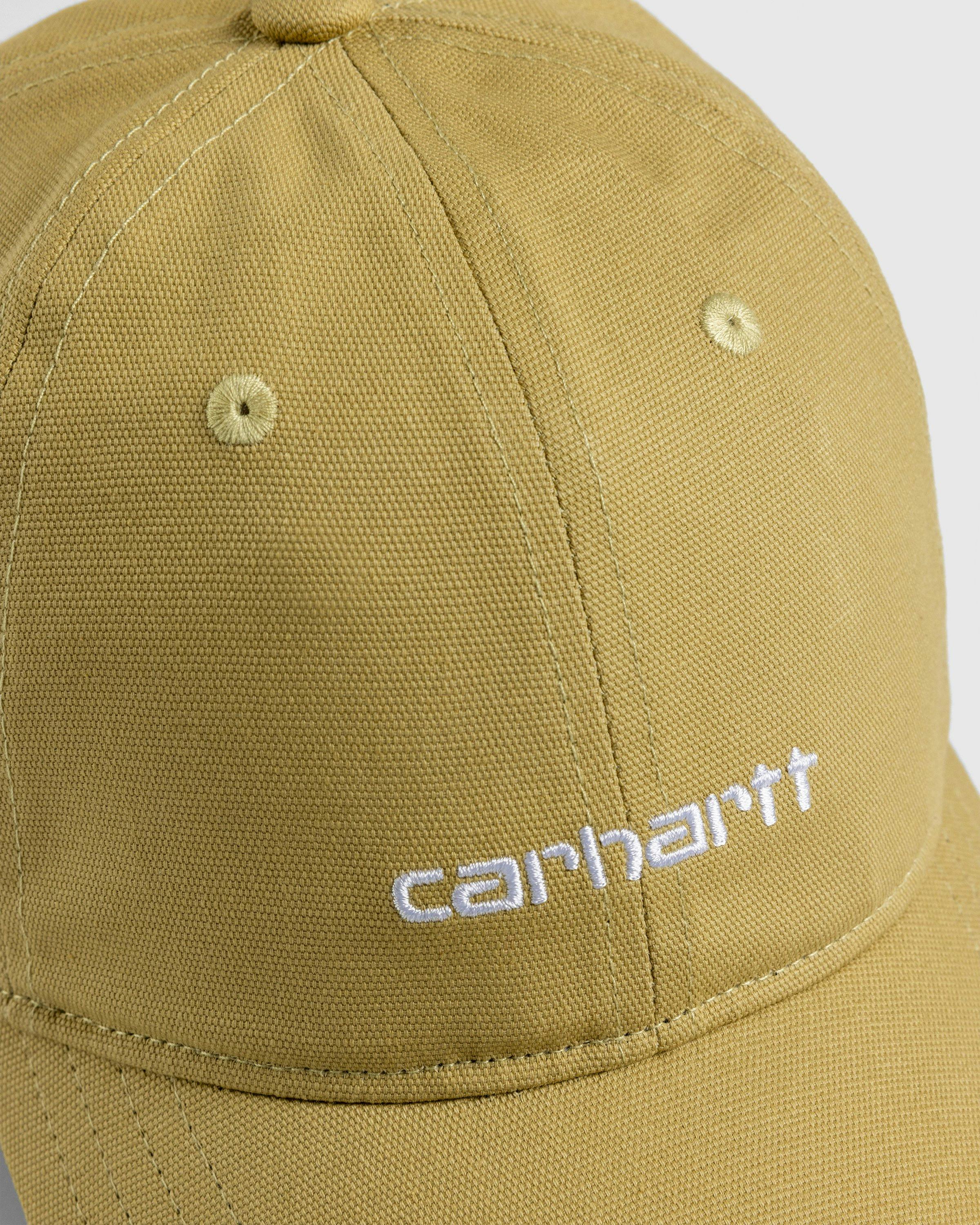 Carhartt WIP – Canvas Script Cap Agate/White | Highsnobiety Shop