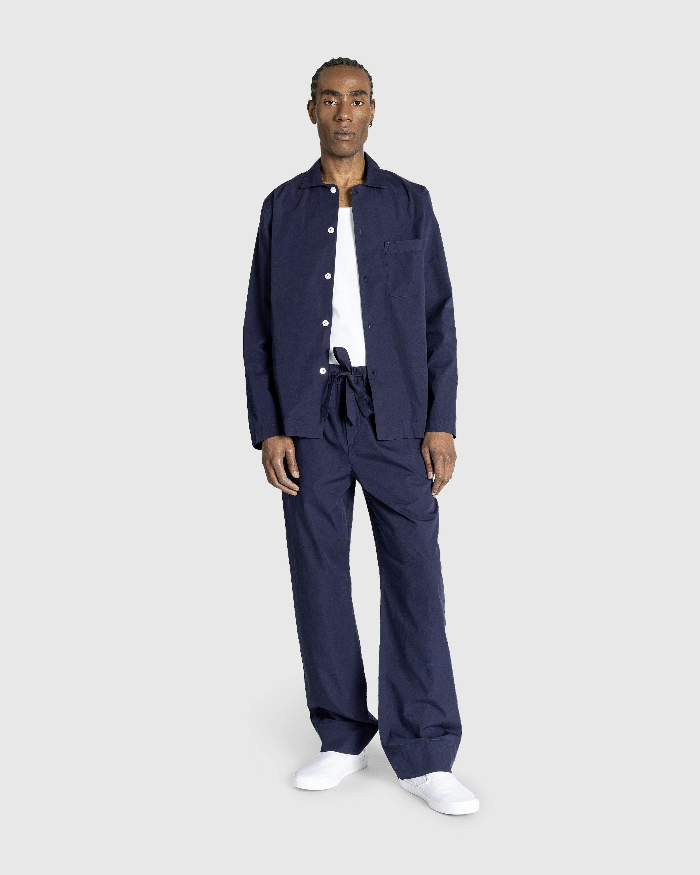 Tekla – Poplin Pyjamas Pants True Navy | Highsnobiety Shop