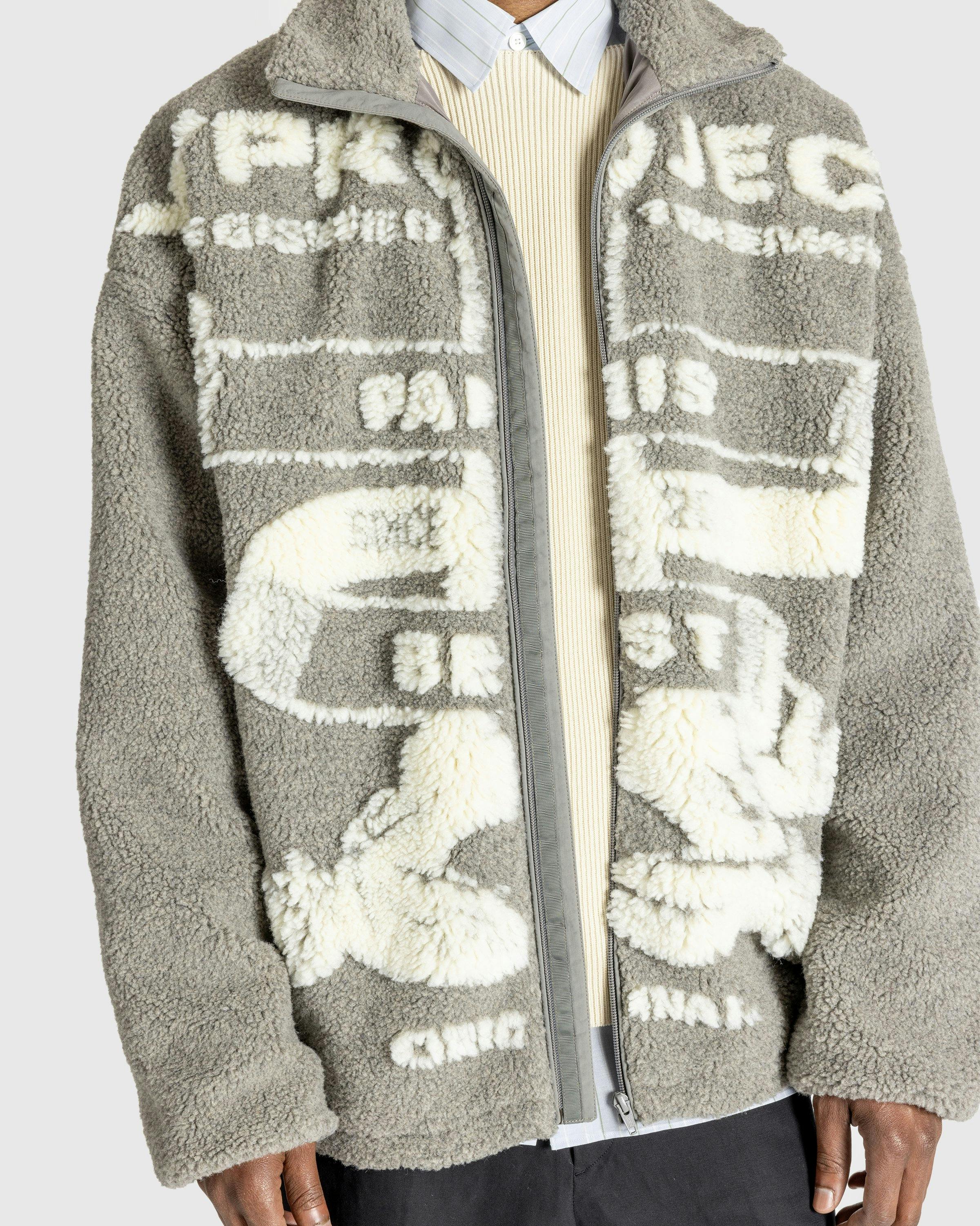 Y/Project – Paris' Best Jacquard Fleece Jacket Grey/White ...