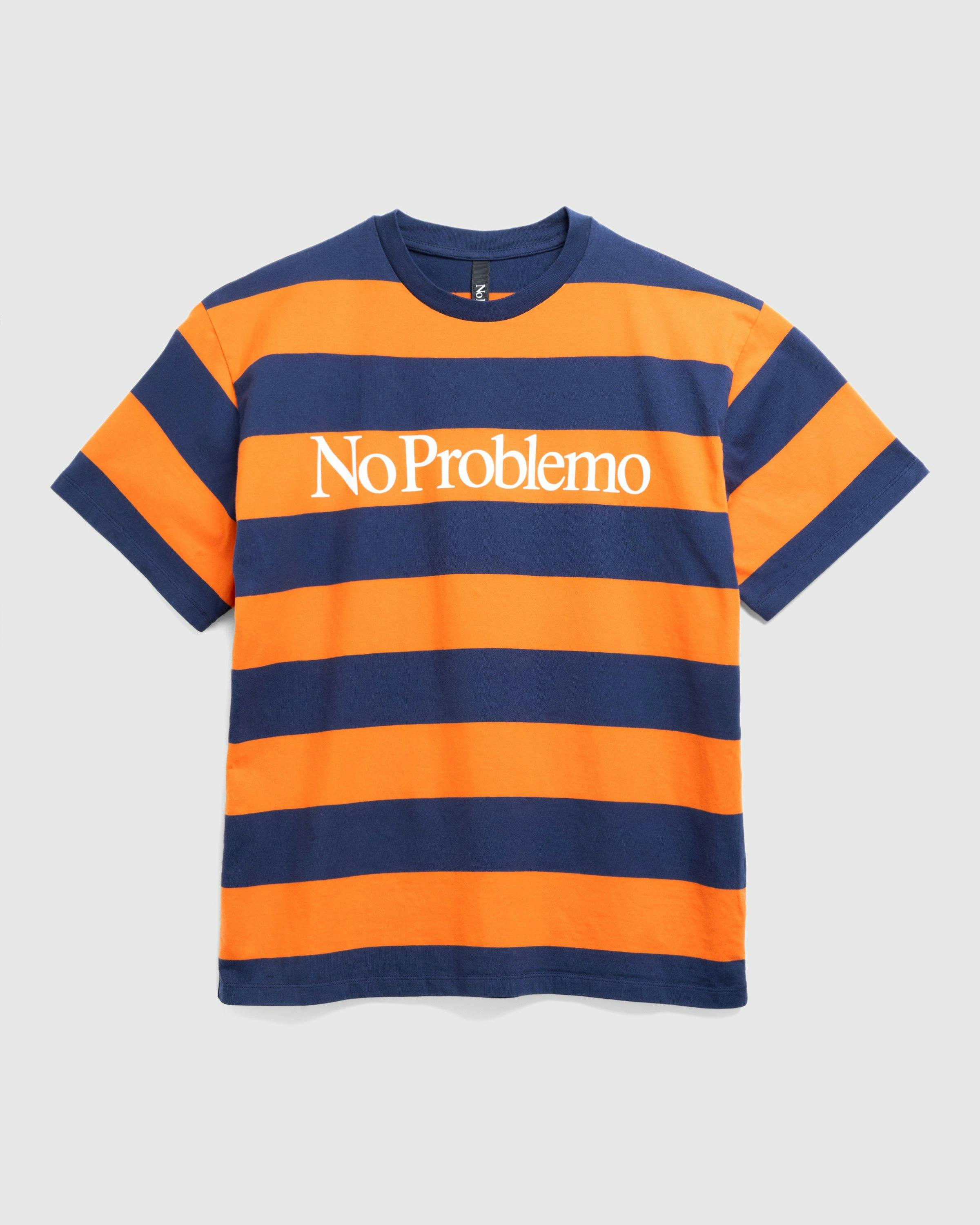 Aries – No Problemo Stripe SS Tee Multi | Highsnobiety Shop
