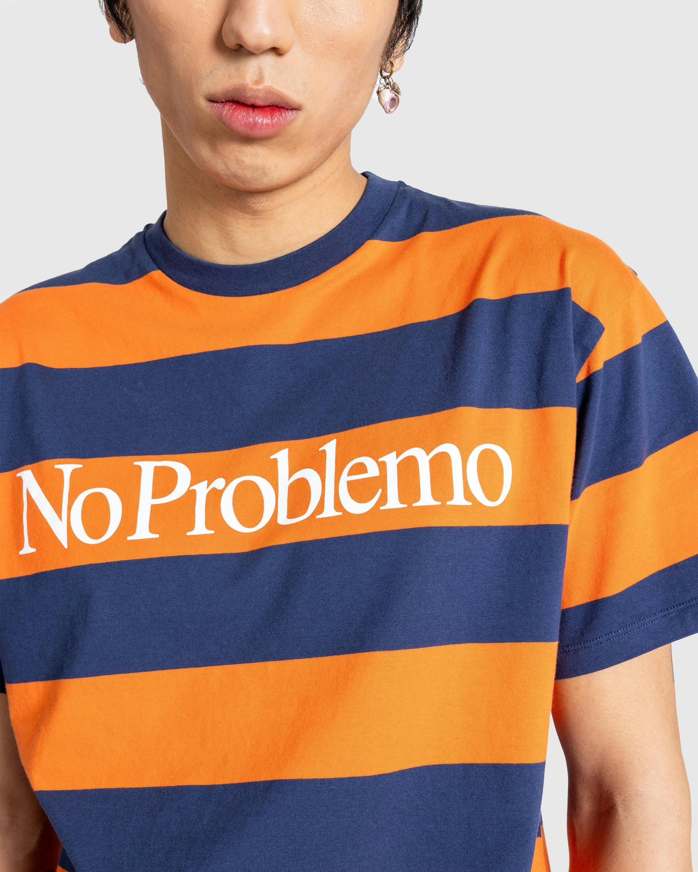 Aries – No Problemo Stripe SS Tee Multi | Highsnobiety Shop