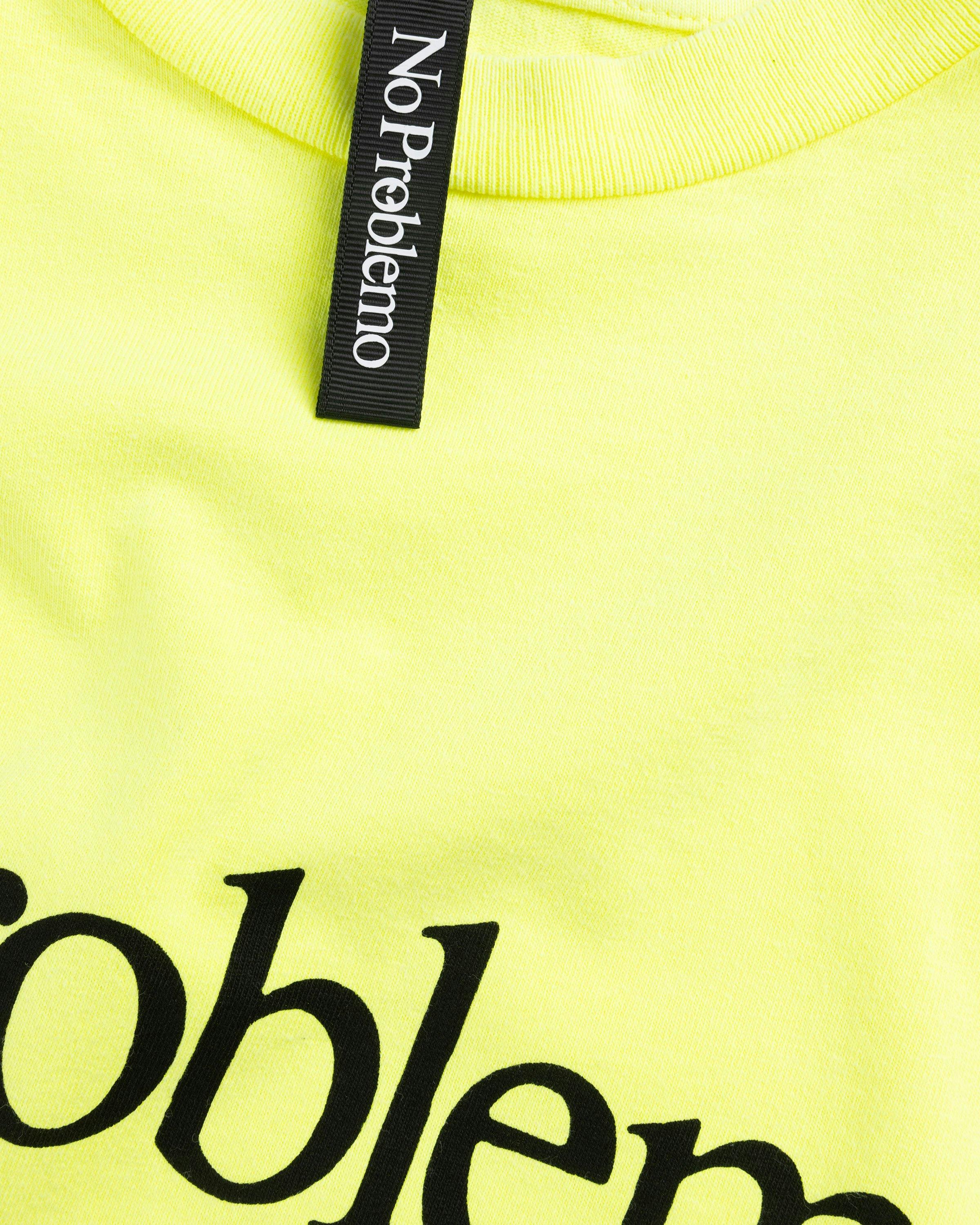 Aries – No Problemo LS Tee Fluoro Yellow | Highsnobiety Shop