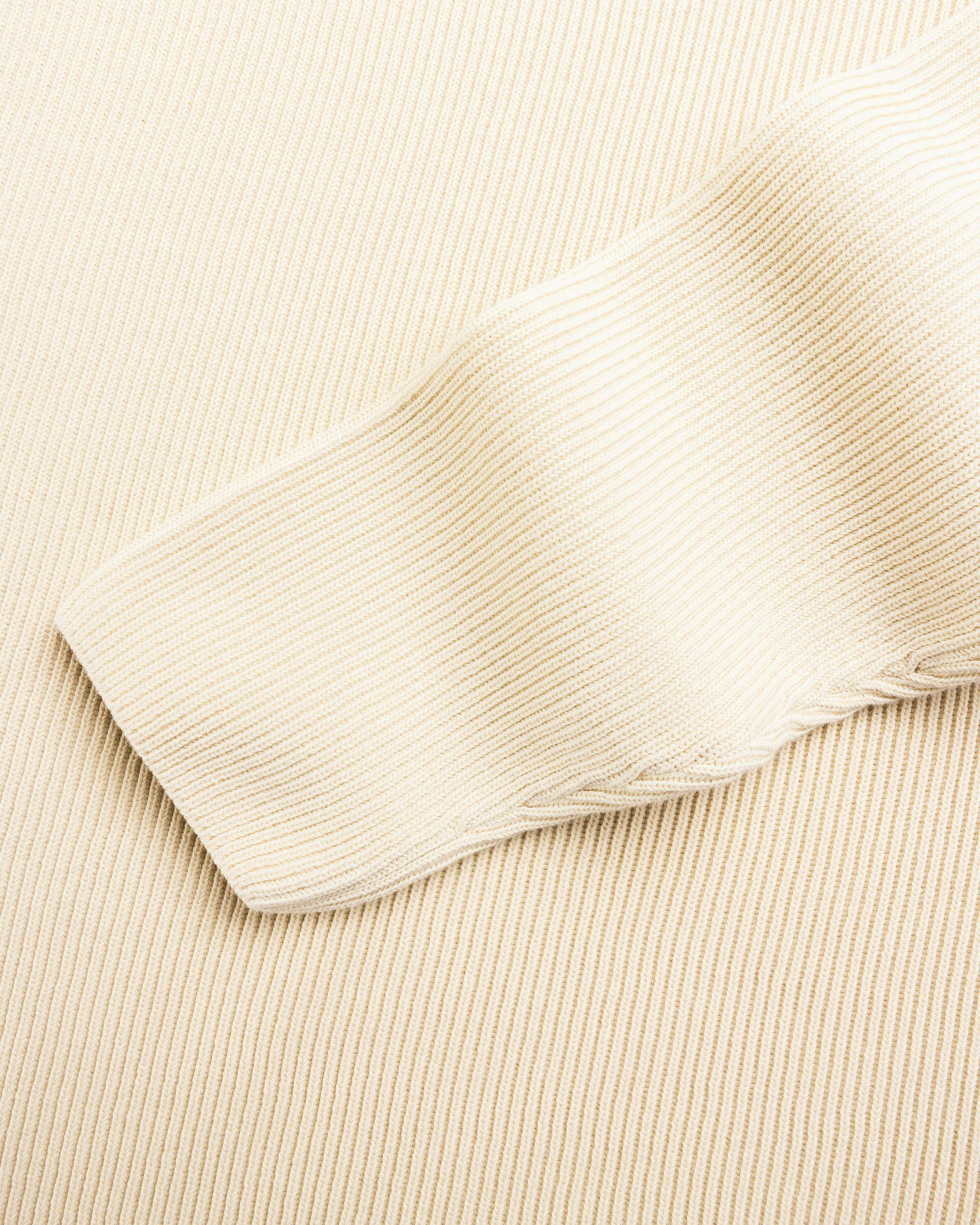 Auralee – Super Hard Twist Rib Knit Boat Neck Pullover Ivory ...