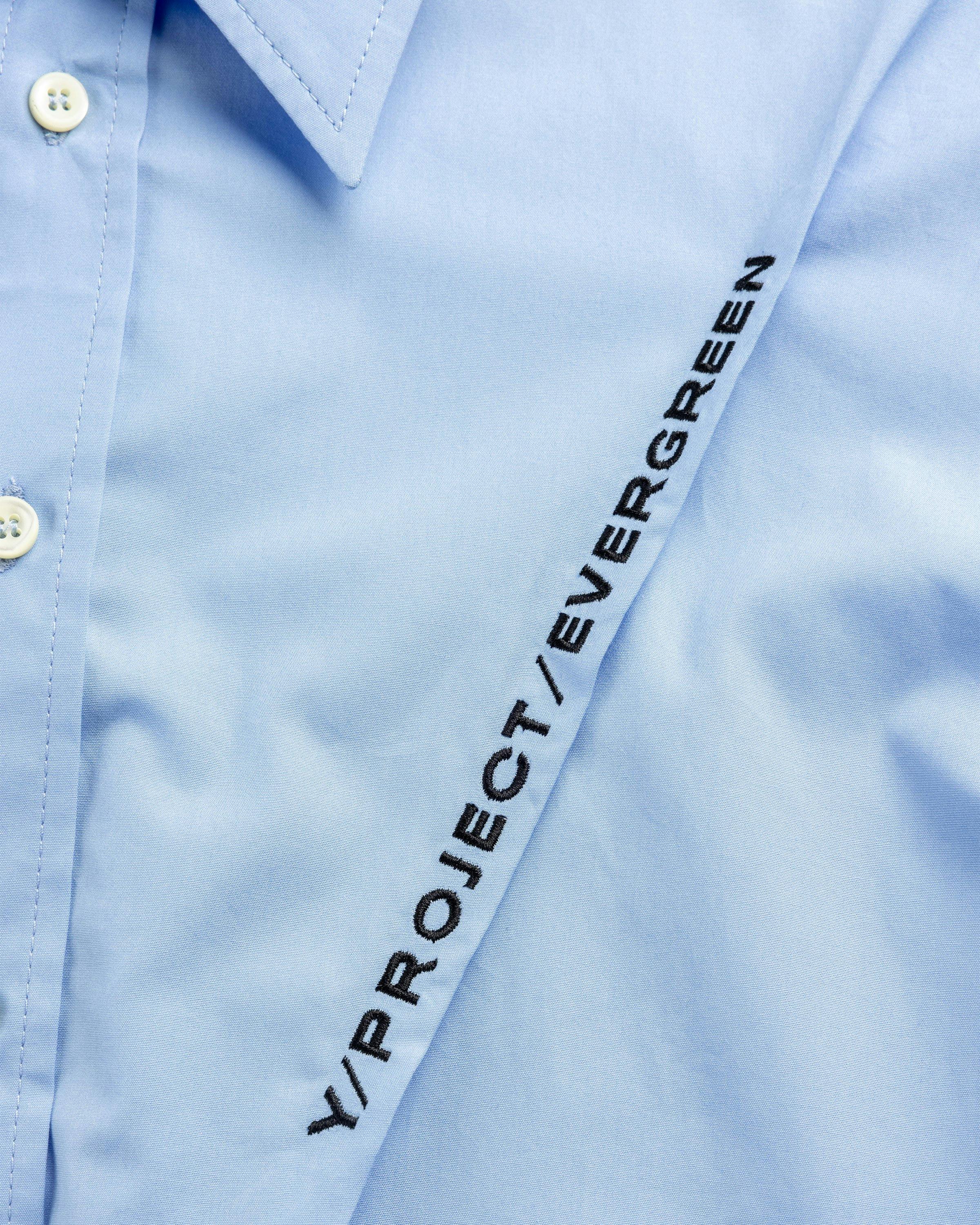 Y/Project – Evergreen Pinched Logo Shirt Light Blue | Highsnobiety Shop