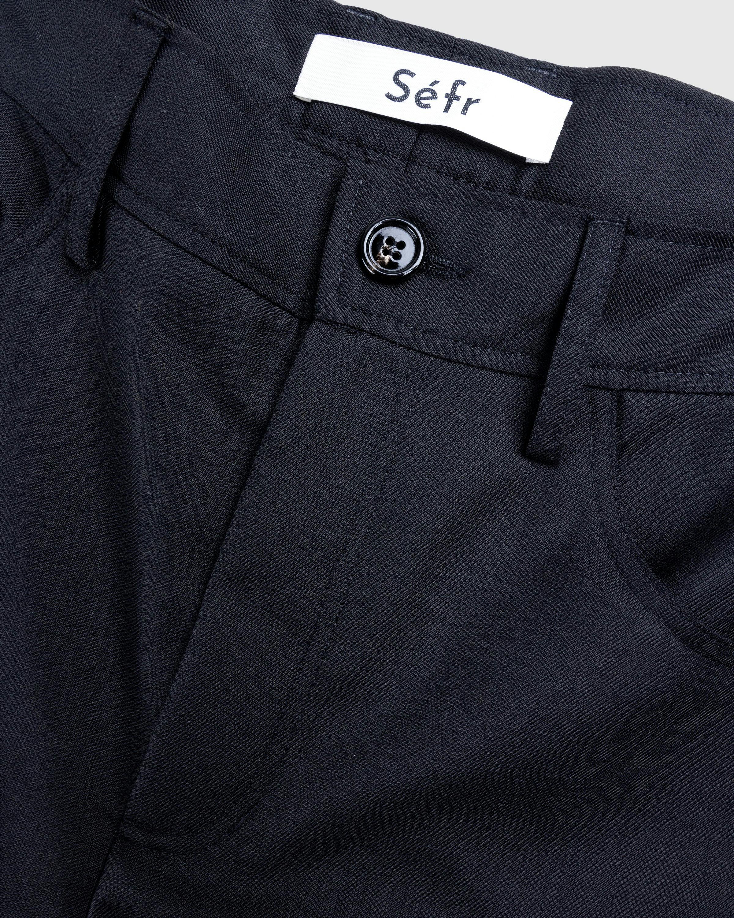 Séfr – Jiro Trouser Black Wool | Highsnobiety Shop