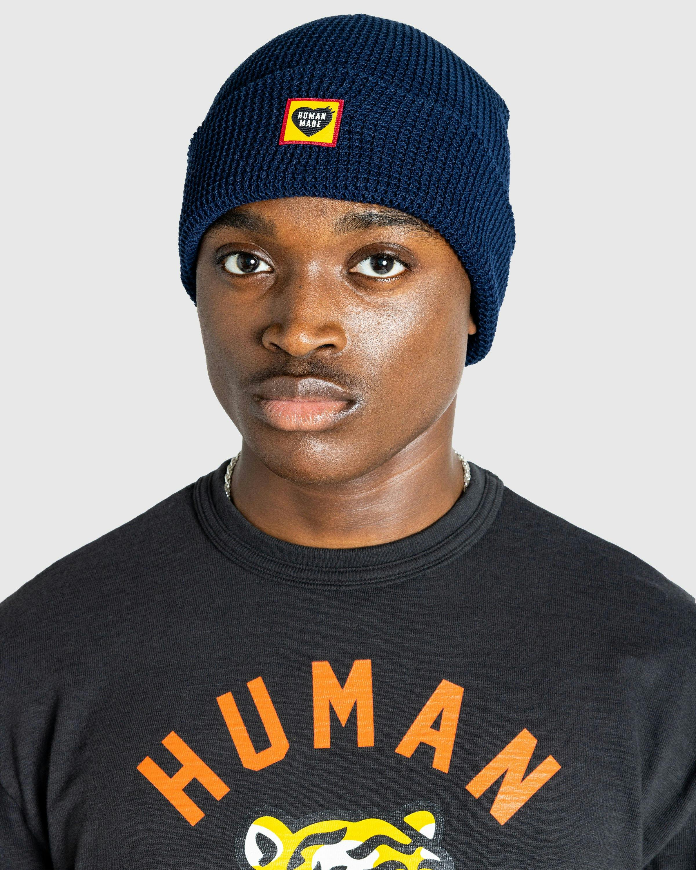 Human Made – Waffle Beanie Navy | Highsnobiety Shop