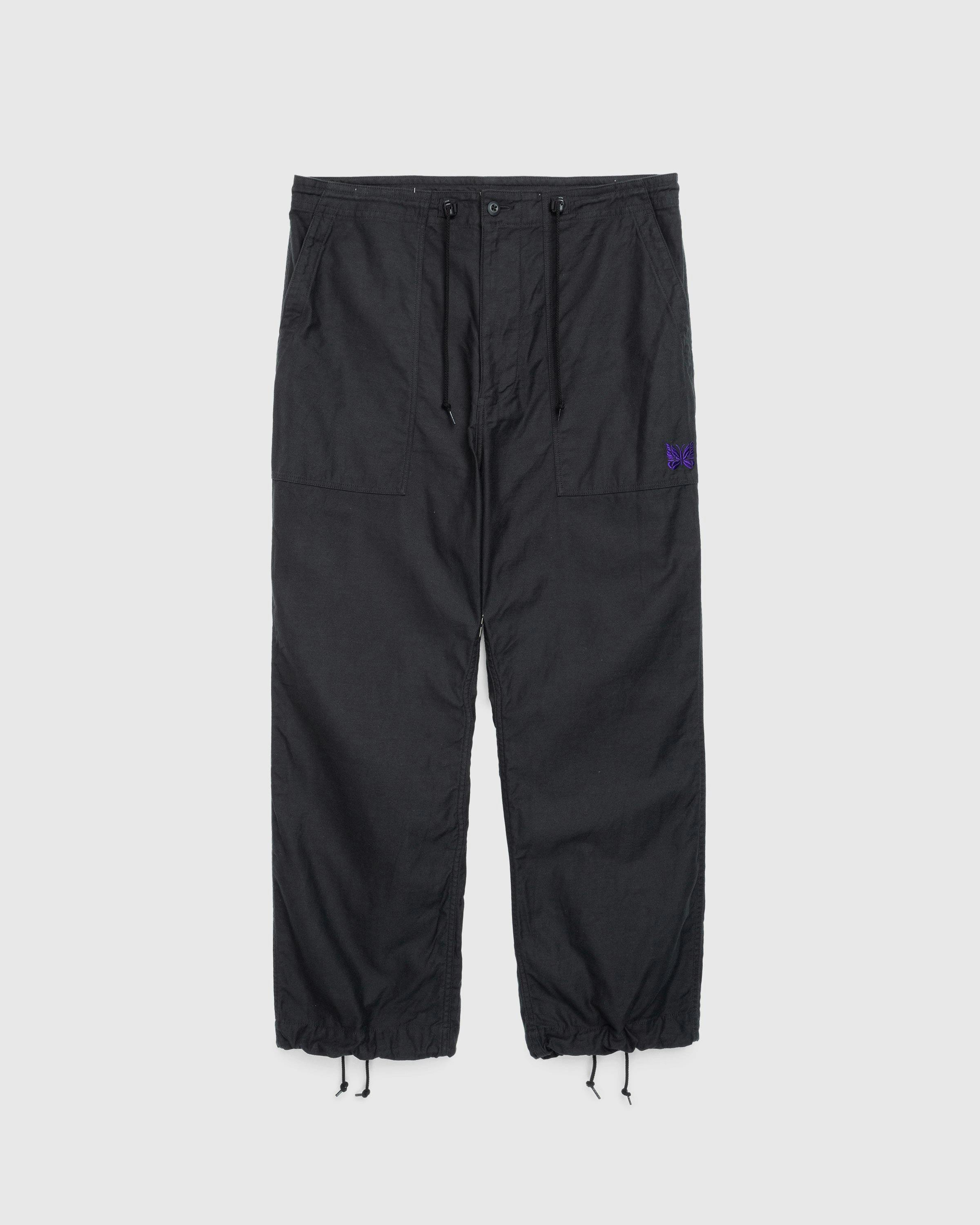 Needles – String Fatigue Pant Back Sateen Black | Highsnobiety Shop