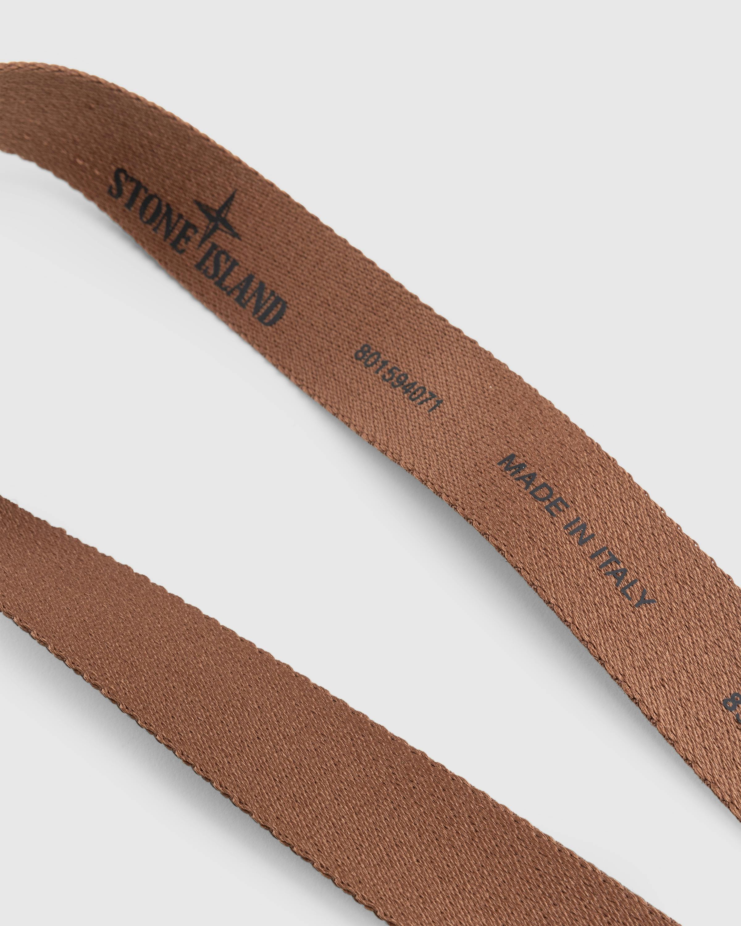 Stone Island – Logo Belt Rust | Highsnobiety Shop