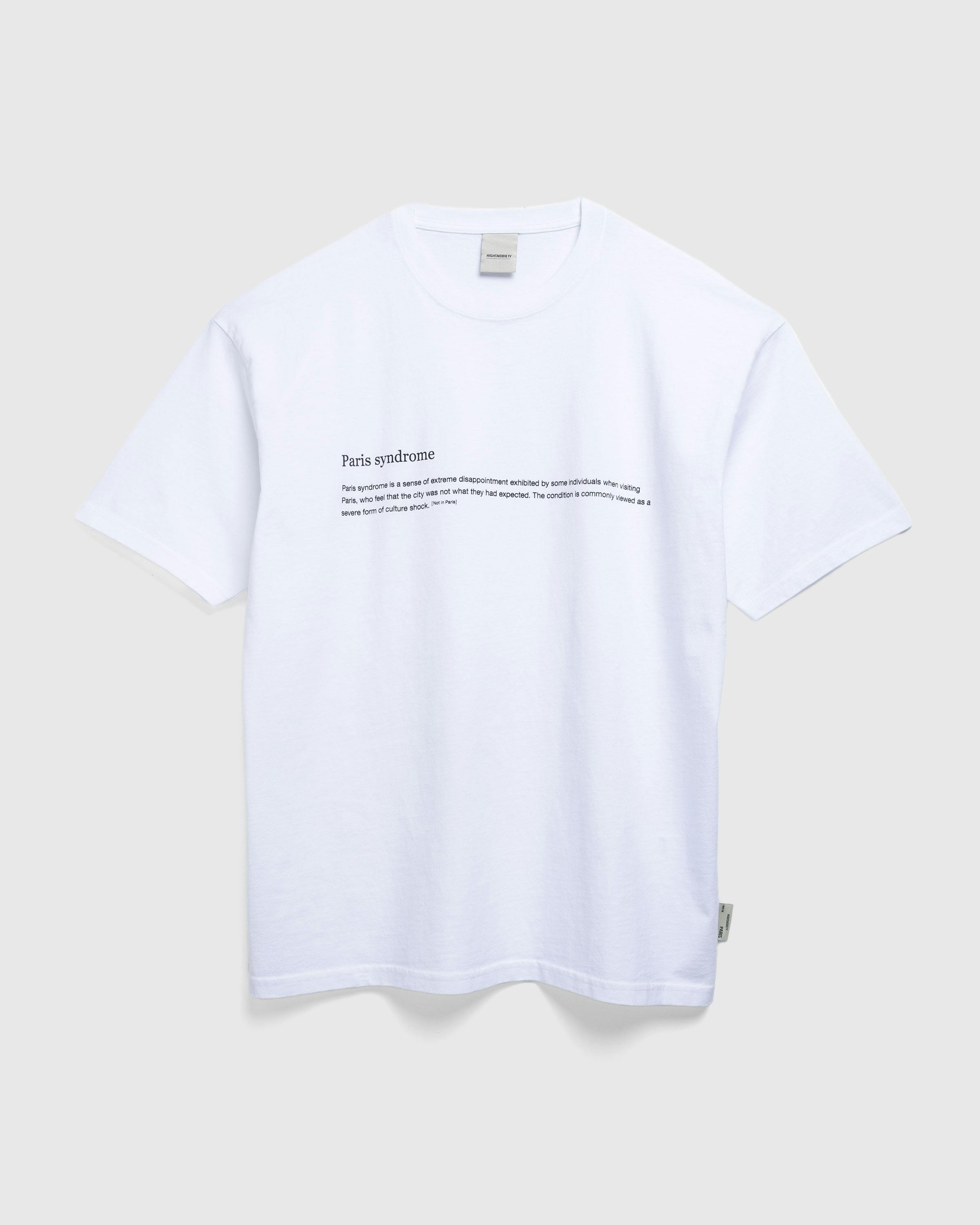 Highsnobiety – Paris Syndrome T-Shirt White | Highsnobiety Shop