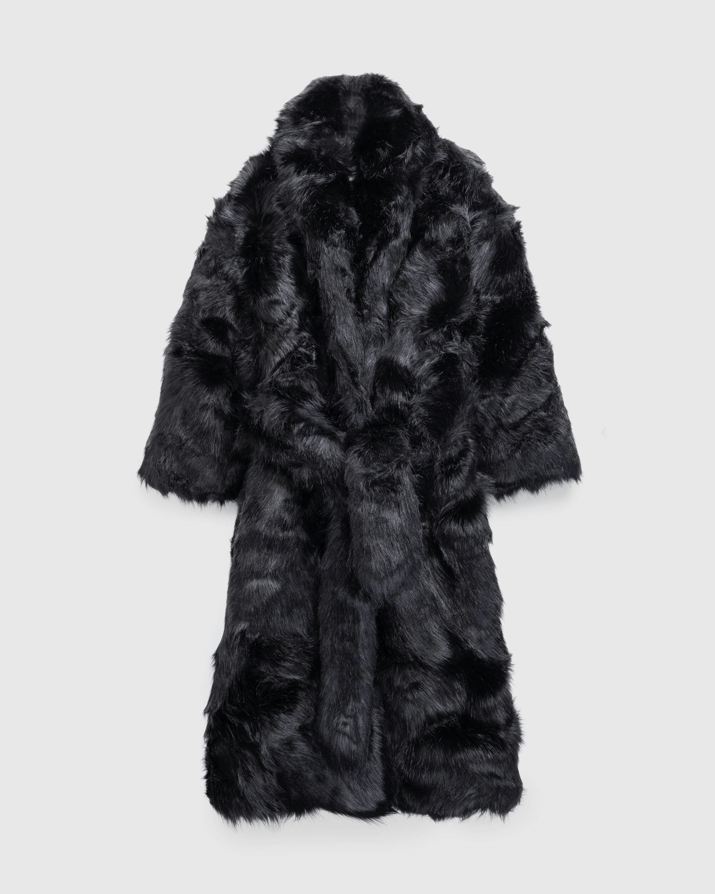 Entire Studios – Vast Fur Coat Black | Highsnobiety Shop
