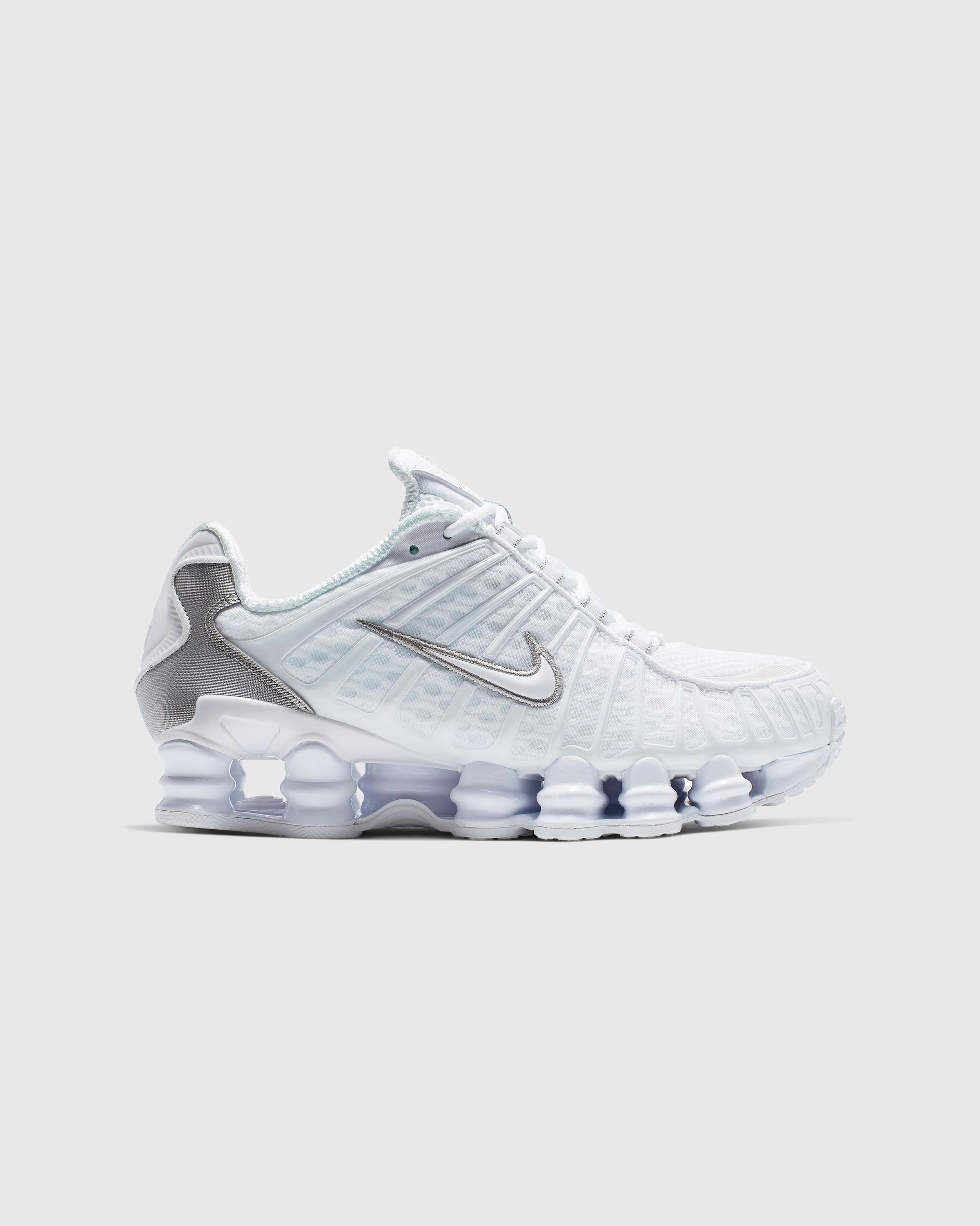 Nike – Shox TL White/White-Metallic Silver-Max Orange