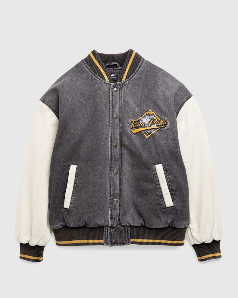 Nike x Patta – Running Team Varsity Jacket Black/Yellow/White