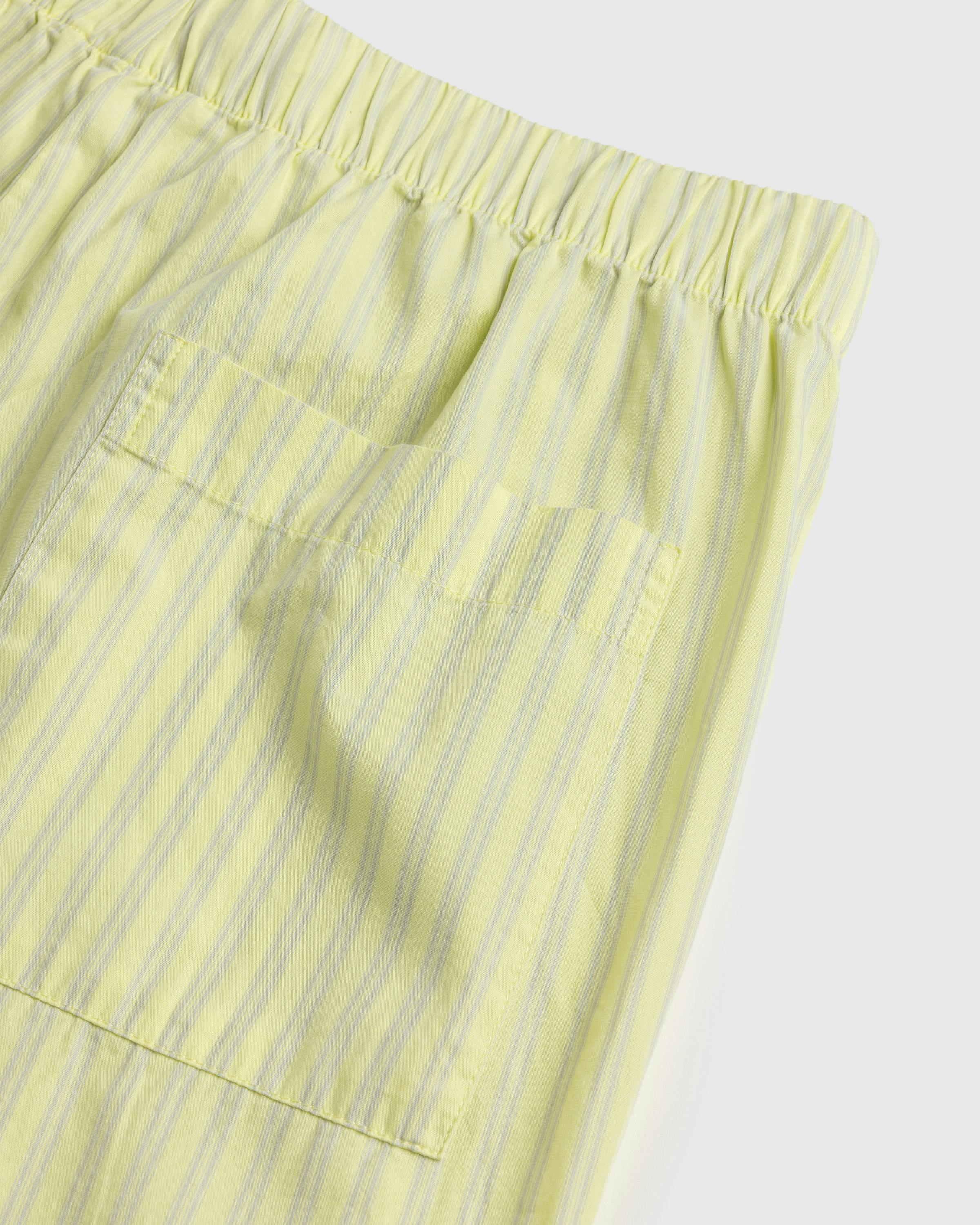 Tekla x Auralee – Cotton Poplin Pyjamas Pants Light Moss Stripes ...
