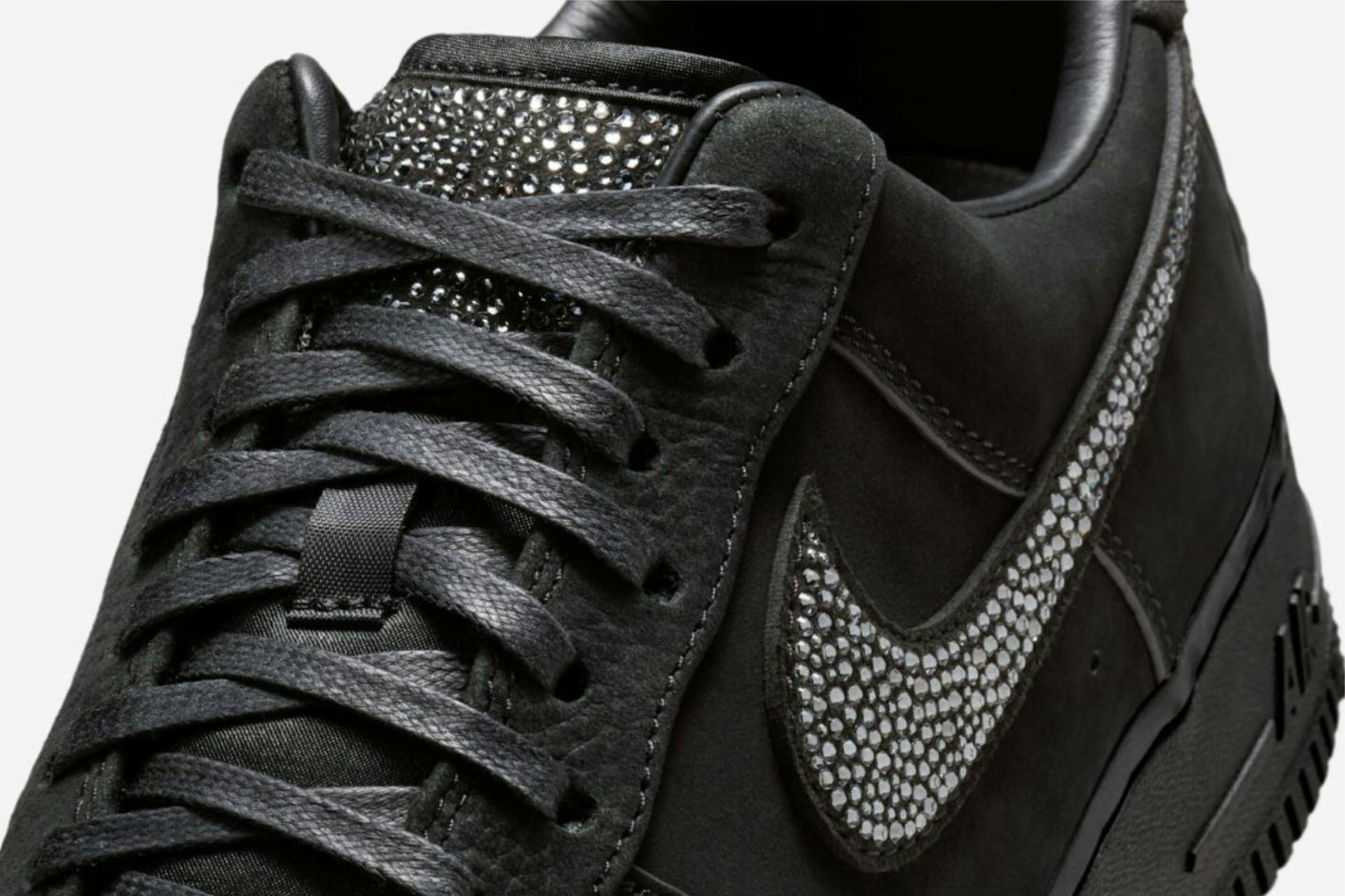 Ja Morant's All-Black Nike Air Force 1 Is Swarovski Luxury