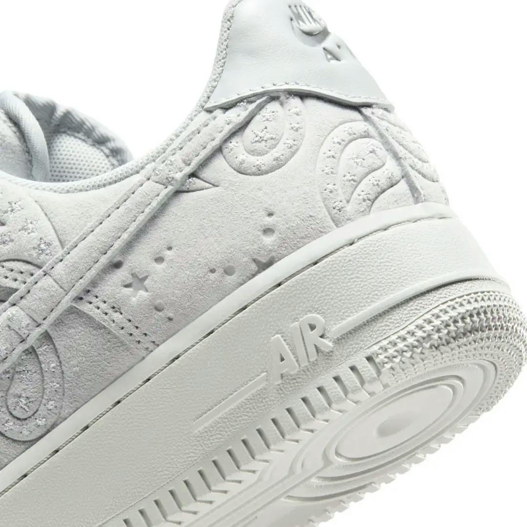 The Latest Nike Air Force 1 Goes Full Silver Suede & Paisley