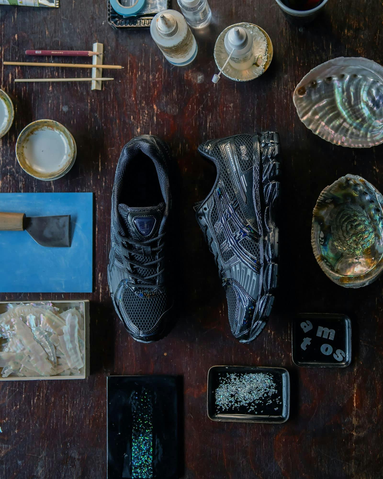 atmos' Made Mother-of-Pearl ASICS Running Shoes