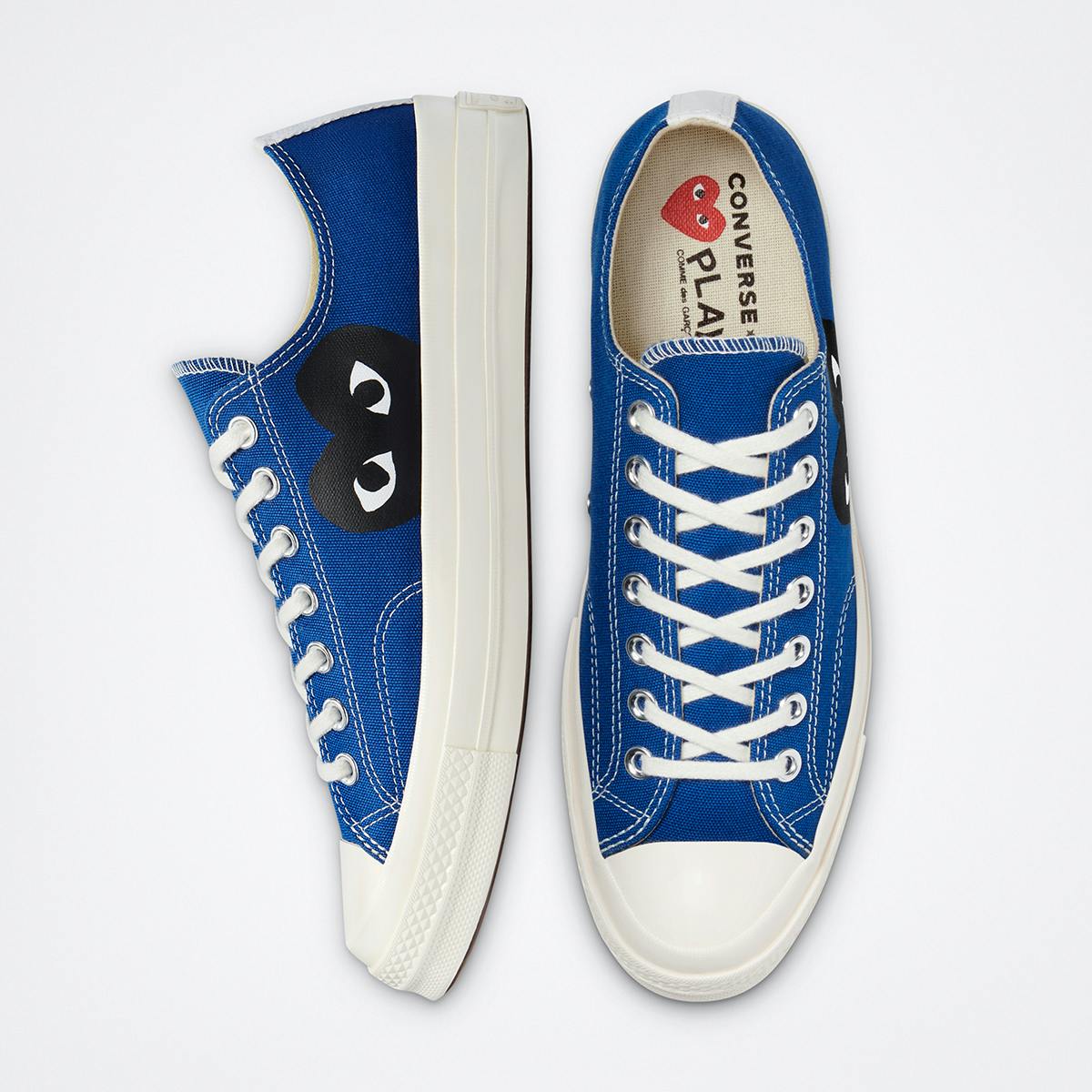 CdG PLAY x Converse Chuck 70 Blue & Gray: Images & Release Info