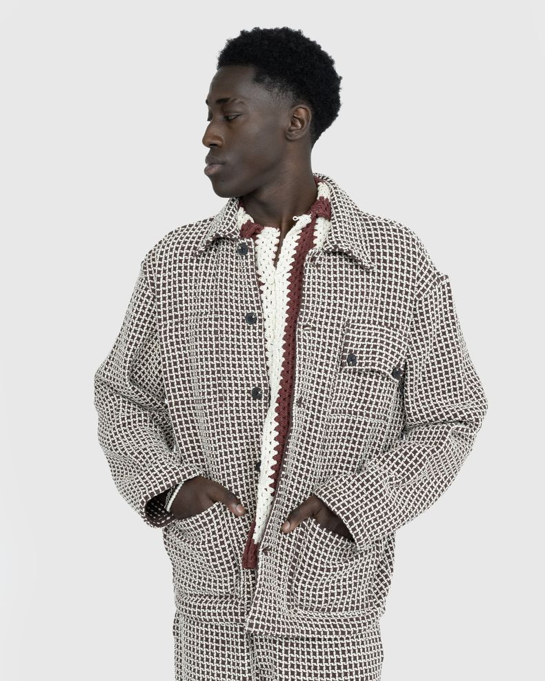 Bode – Reversible Duo Waffle Jacket | Highsnobiety Shop