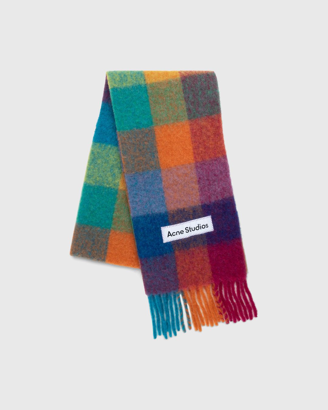 Acne Studios – Checked Mohair Scarf Multi | Highsnobiety Shop