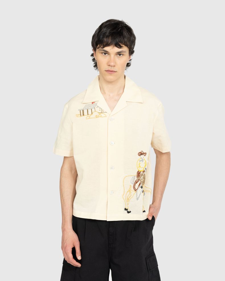 Bode – Beaded Buckaroo Shortsleeve Shirt | Highsnobiety Shop