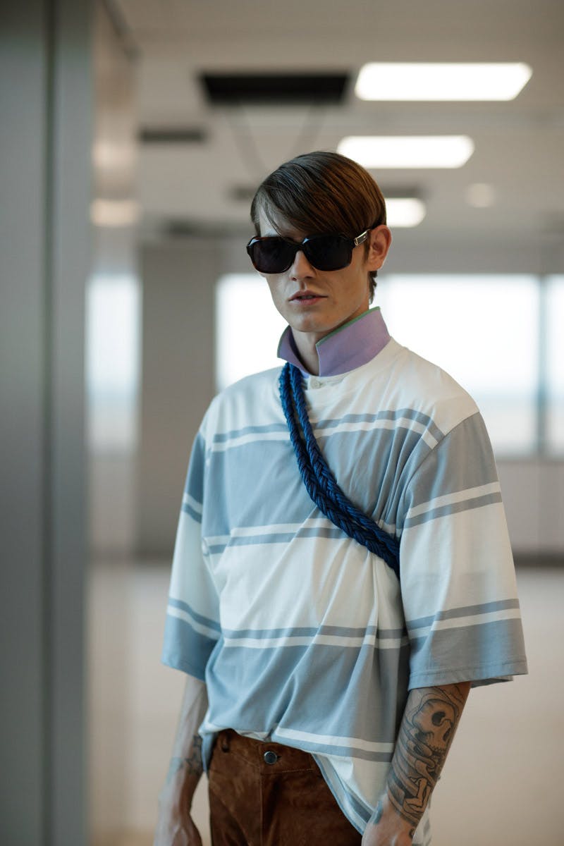 Martin Absjørn Shows Fringes and Pop Colors for SS19