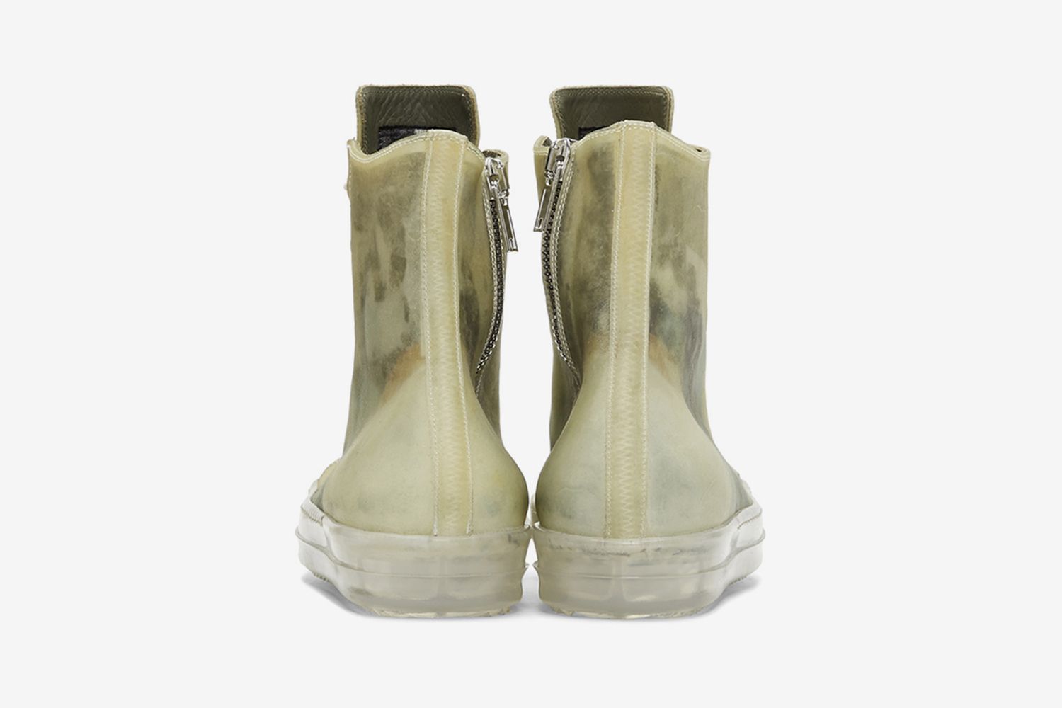 Rick Owens Drops Clear-Soled Geobasket Sneakers