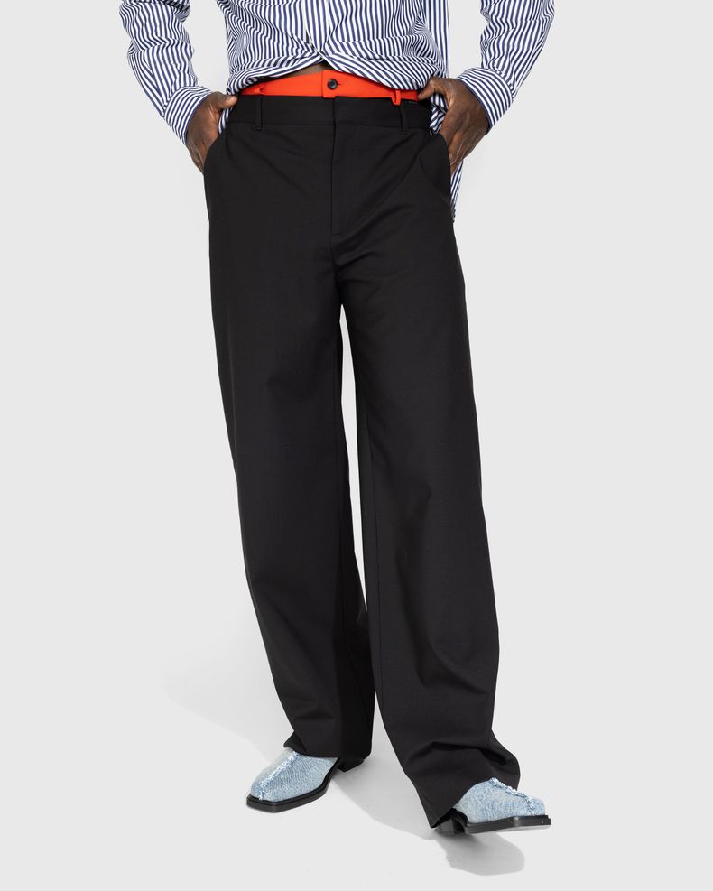 Y/Project – Multi Waistband Pants Black/Red | Highsnobiety Shop