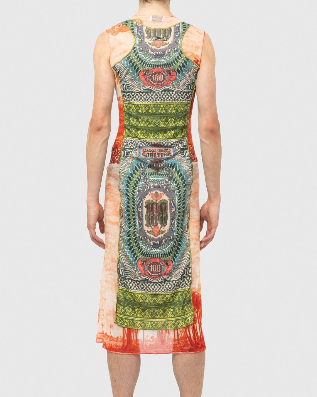 Jean Paul Gaultier – Banknote and Palm Tree Print Dress Multi ...