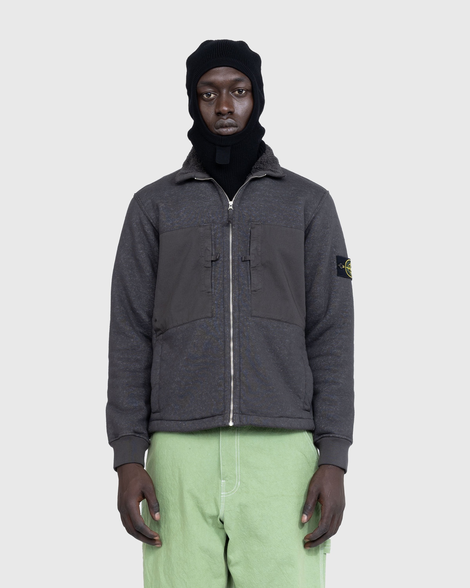 Stone Island – Fleece Jacket Lead Grey | Highsnobiety Shop