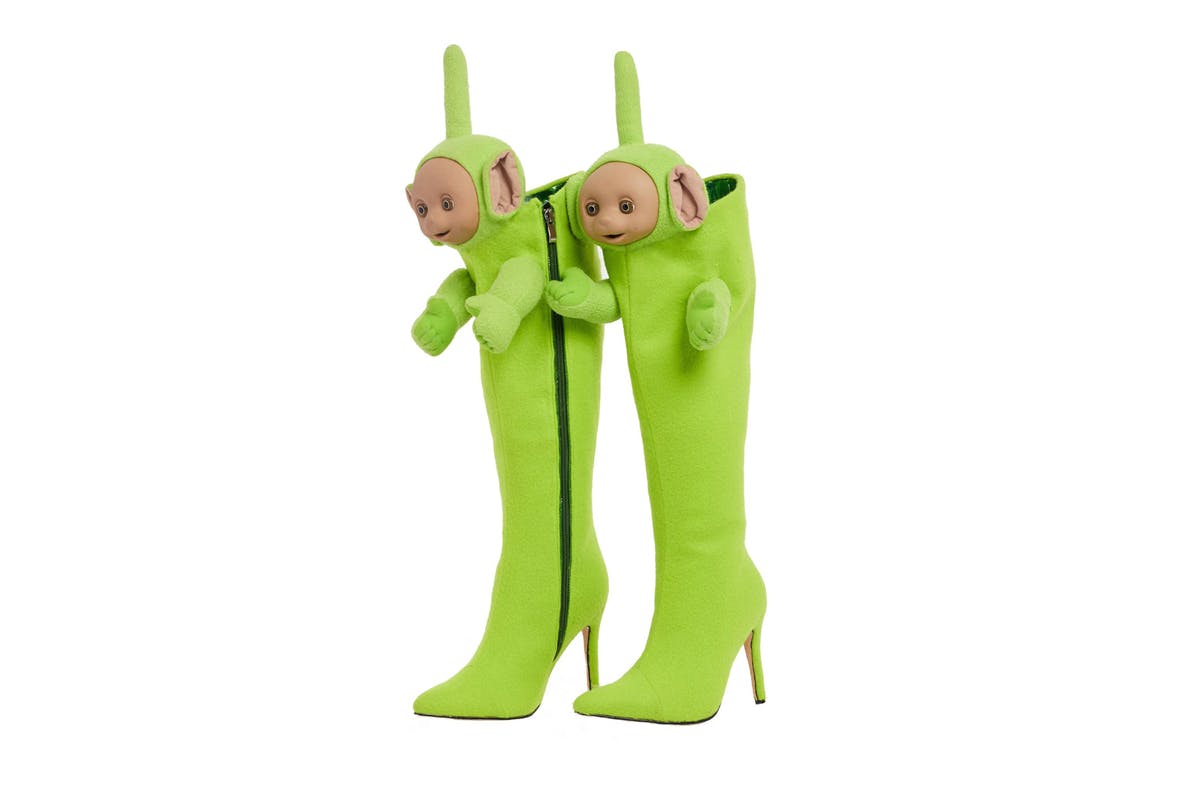Christian Cowan's $2,500 Teletubbies Boots Are Here
