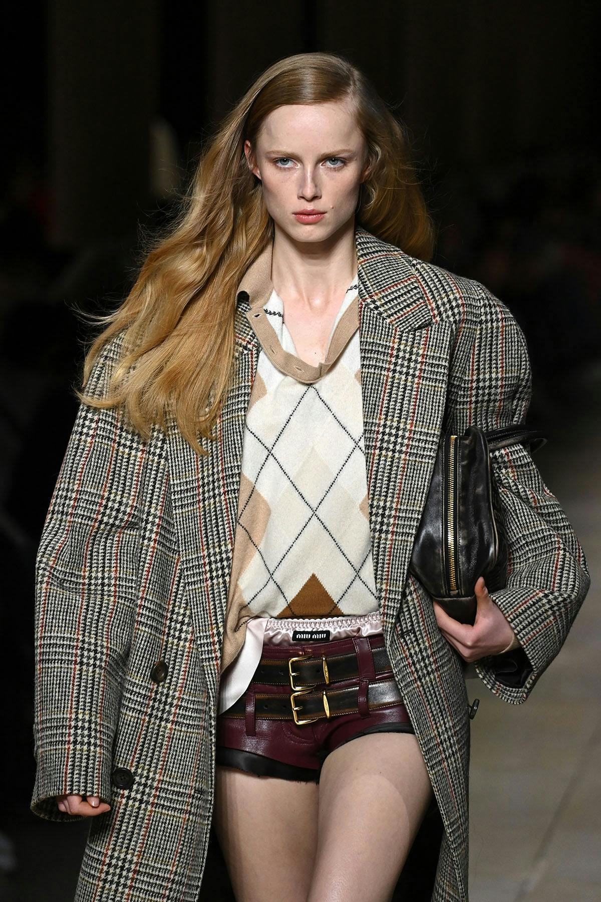 Bella Hadid & Miu Miu Champion the Double-Stacked Belt Trend