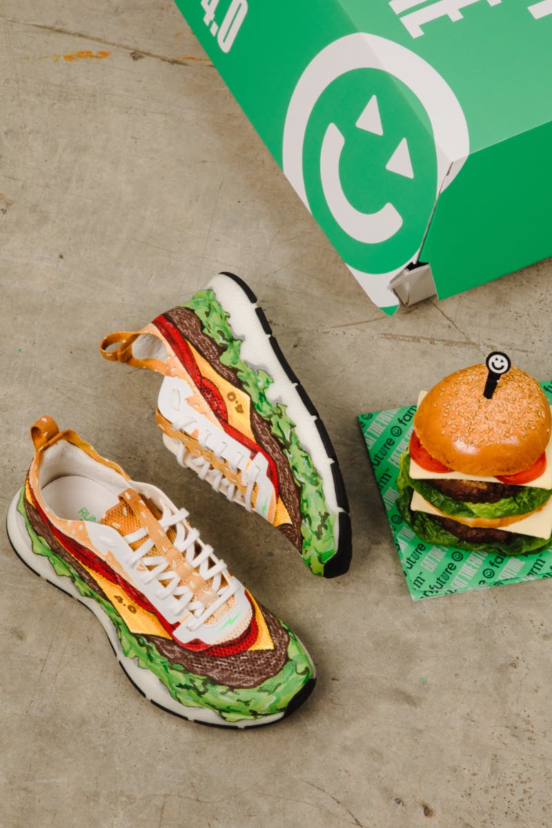 Sink Your Teeth Into Future Farm's Cheeseburger Sneaker