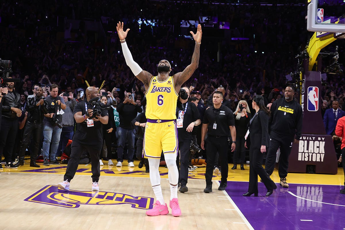 LeBron Makes History In a New Pair of Pink Nike LeBron 20s