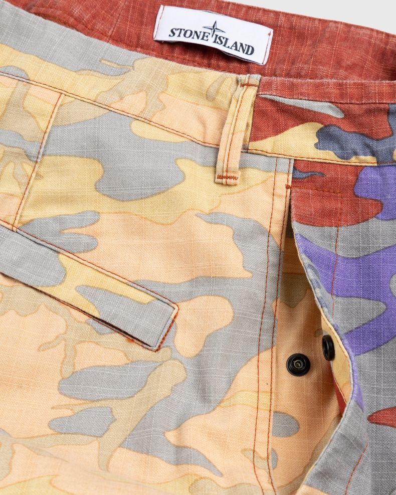 Stone Island – Heritage Camo Ripstop Nylon Cargo Pants Orange ...