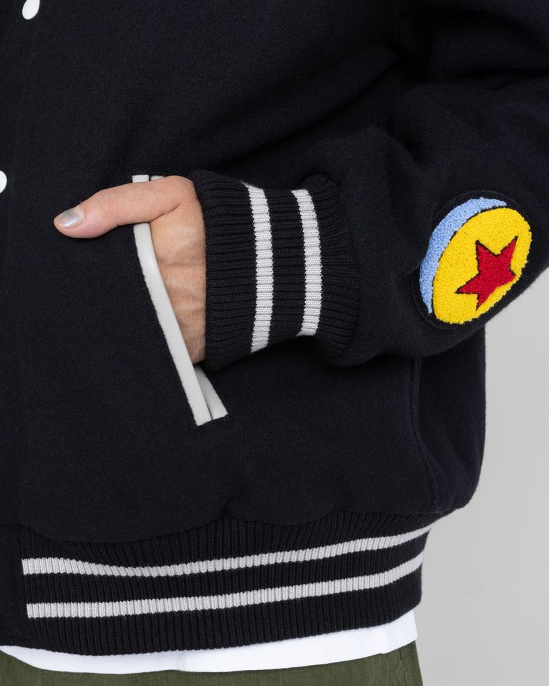 Highsnobiety x Pixar – Varsity Jacket Black | Highsnobiety Shop