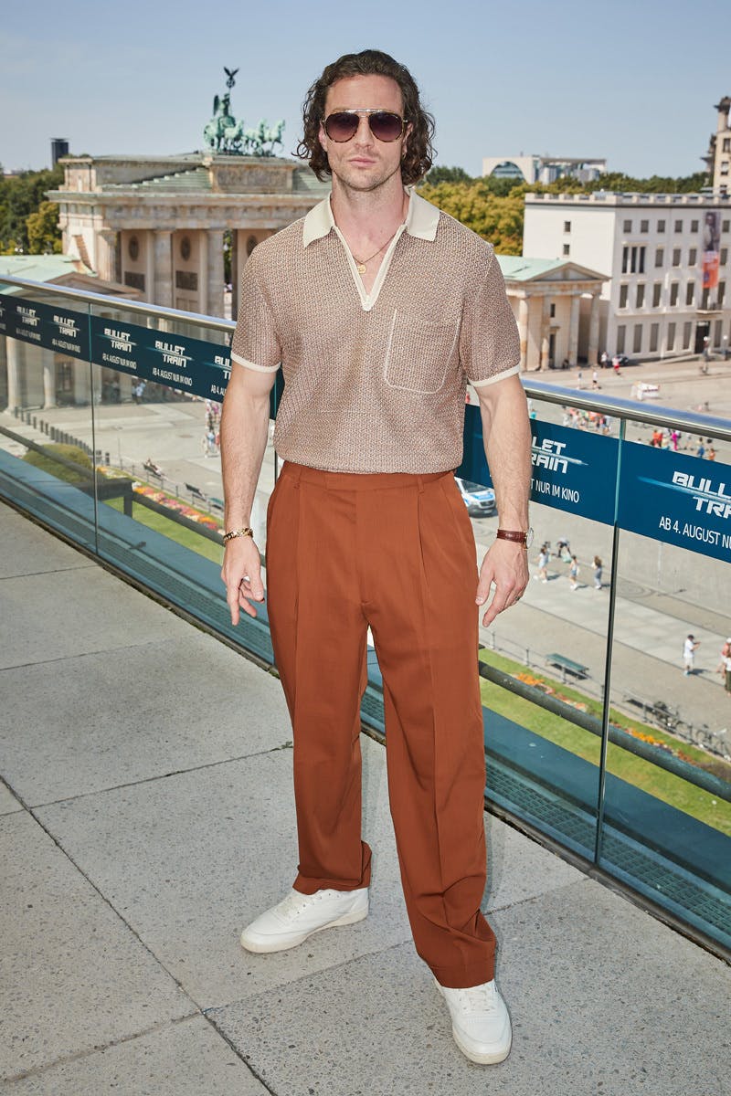 Brad Pitt Rocks a Skirt In Berlin For The Bullet Train Screening