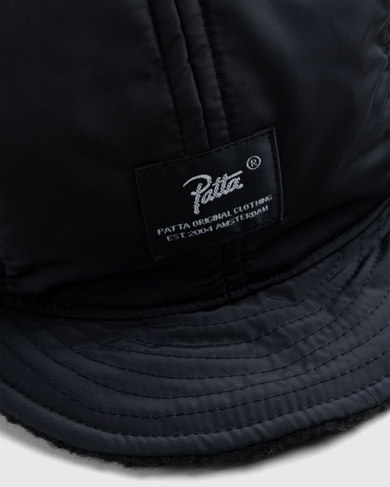 Patta – REVERSIBLE FLAP CAP Black | Highsnobiety Shop