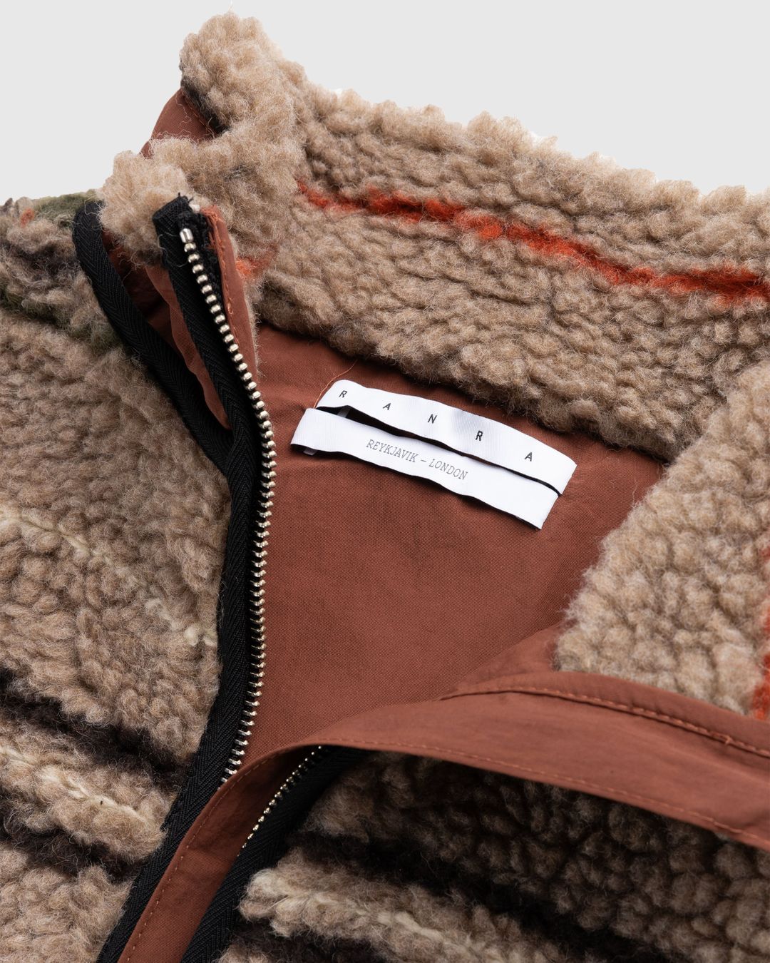 RANRA – Thjorsar Striped Pullover Brown | Highsnobiety Shop