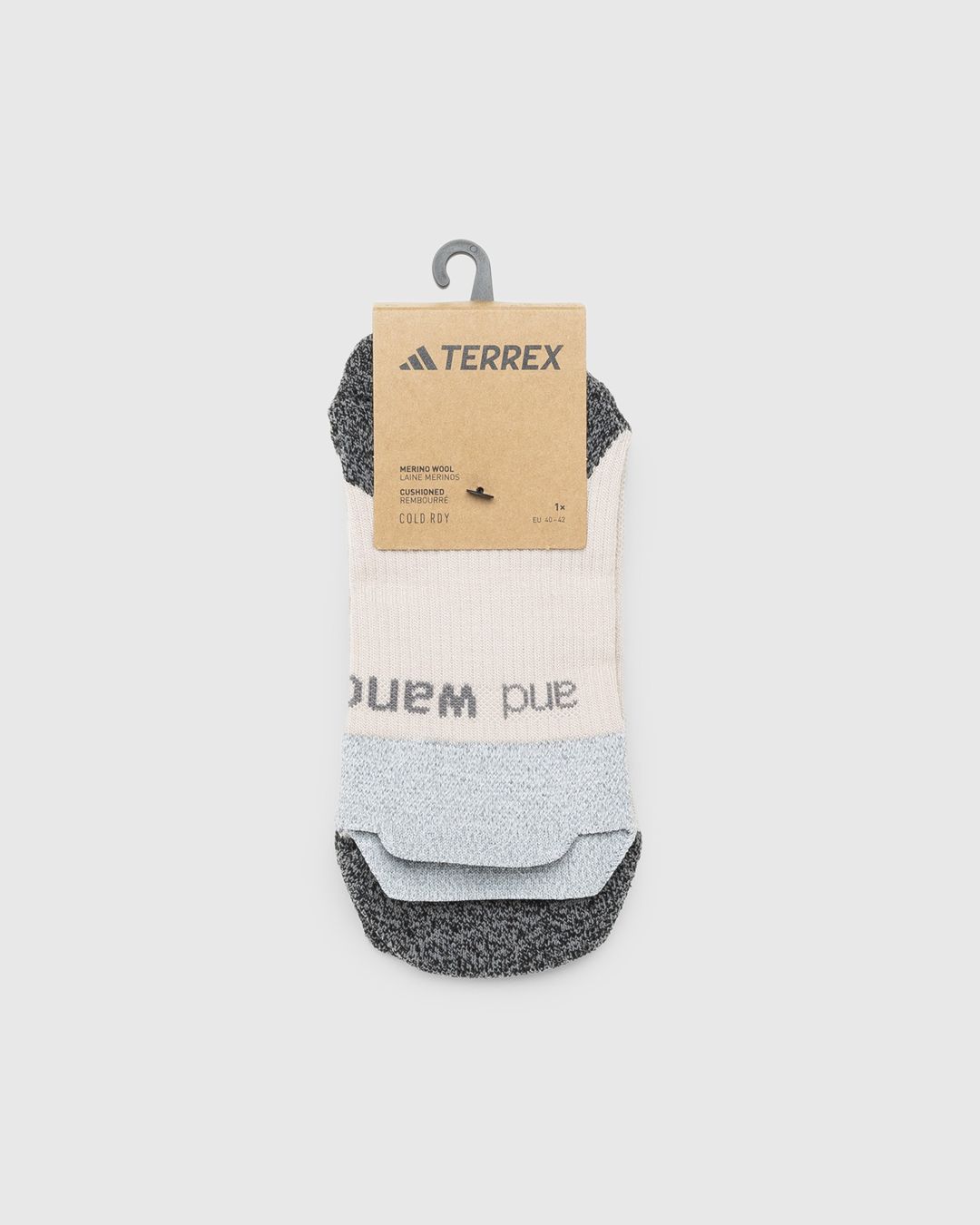 adidas Terrex x And Wander – COLD.RDY Wool Crew Socks Beige ...