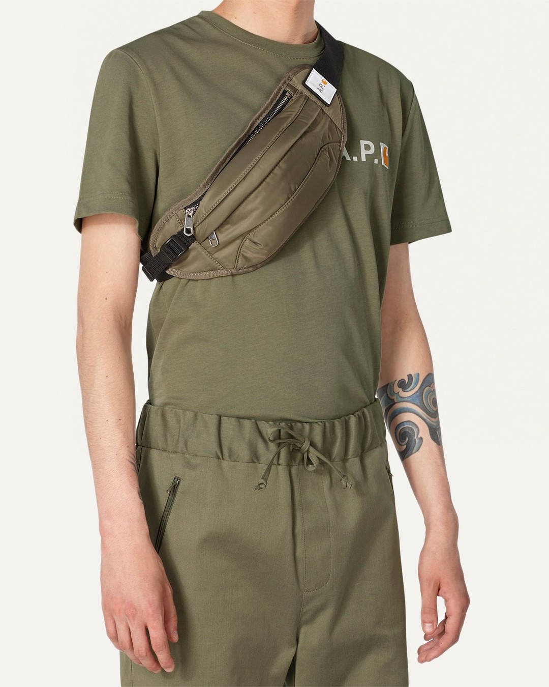 A.P.C. x Carhartt WIP – Shawn Hip Bag Khaki | Highsnobiety Shop