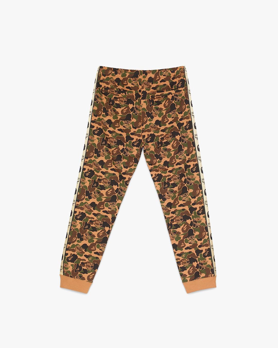 MCM x BAPE – Camo Slim Sweat Pants Kamo Khaki | Highsnobiety Shop