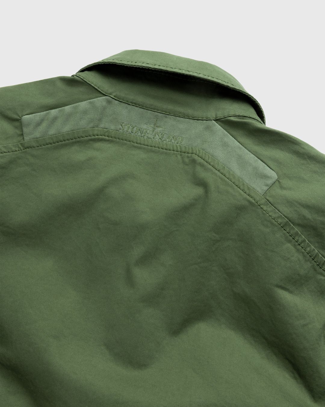 Stone Island – Garment-Dyed Cotton Overshirt Olive | Highsnobiety Shop